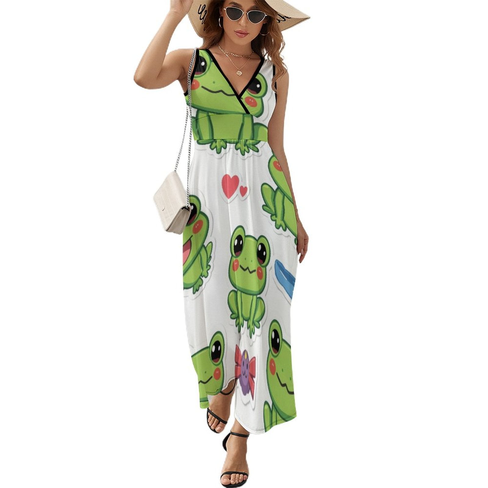 Cartoon Frog Sleeveless Dress Luxury Dresses For Official Occasions ...
