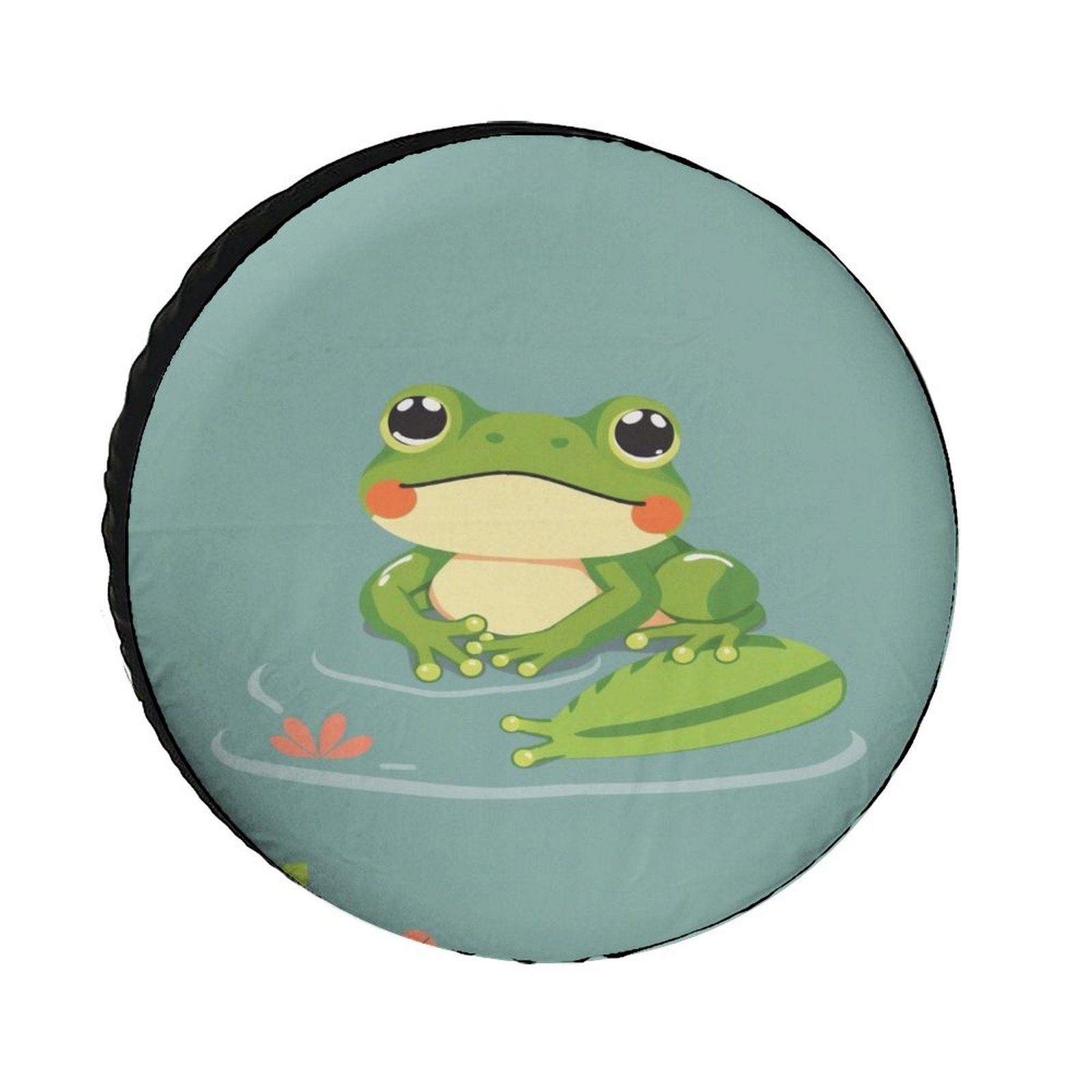 Cartoon Frog Spare Tire Cover Dust-Proof Wheel Tire Cover Fit Trailer ...