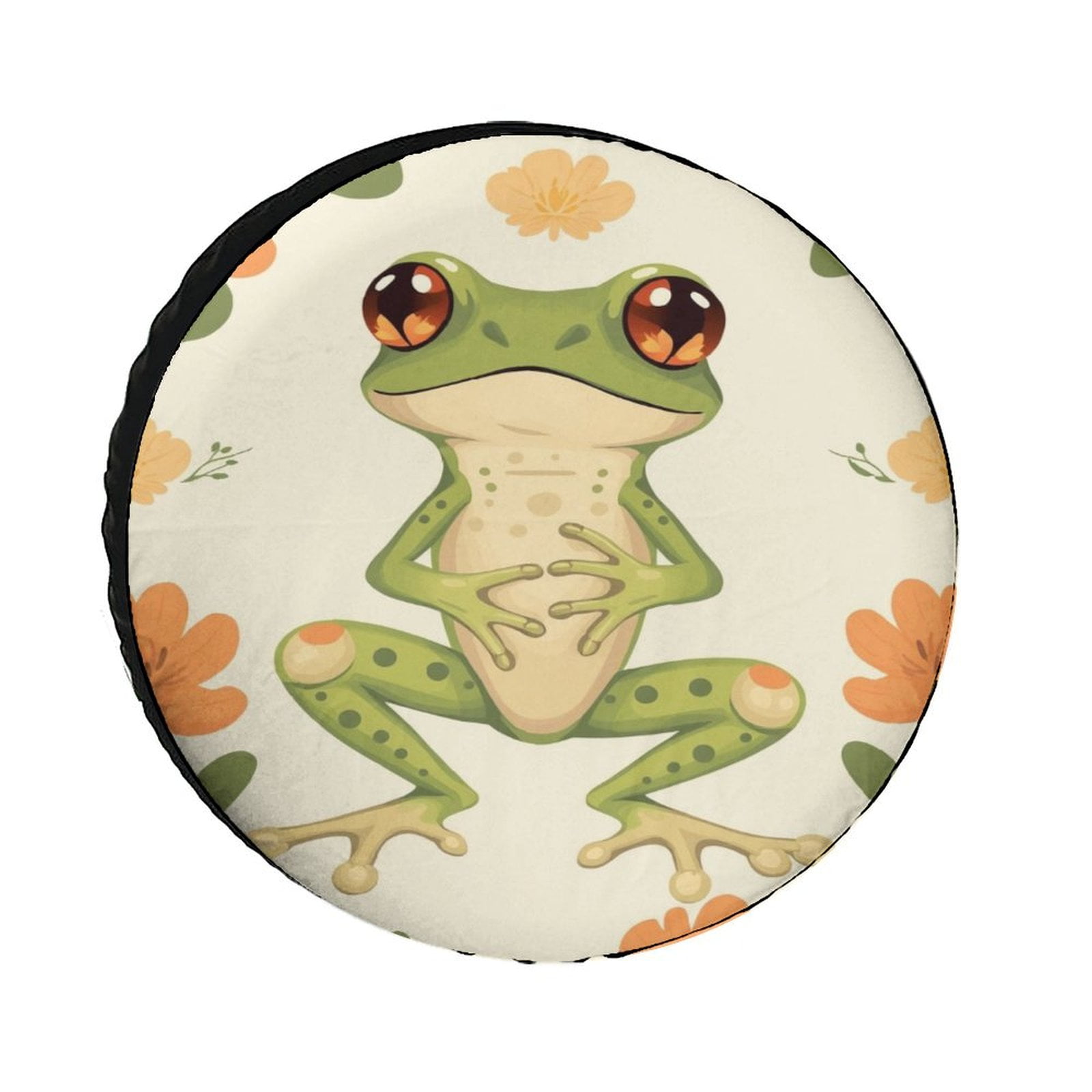 Cartoon Frog Spare Tire Cover Dust-Proof Wheel Tire Cover Fit Trailer ...