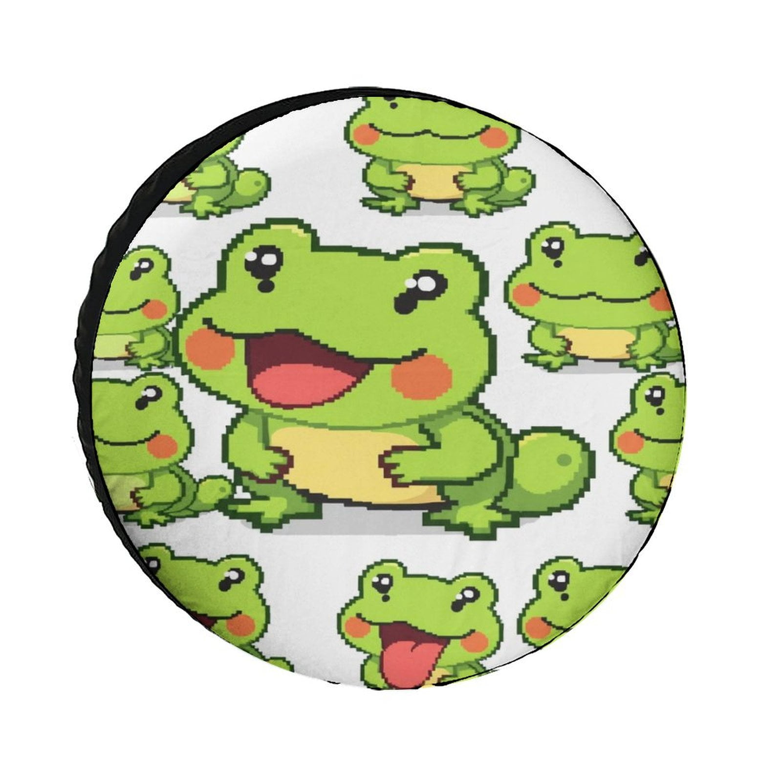 Cartoon Frog Spare Tire Cover Dust-Proof Wheel Tire Cover Fit Trailer ...