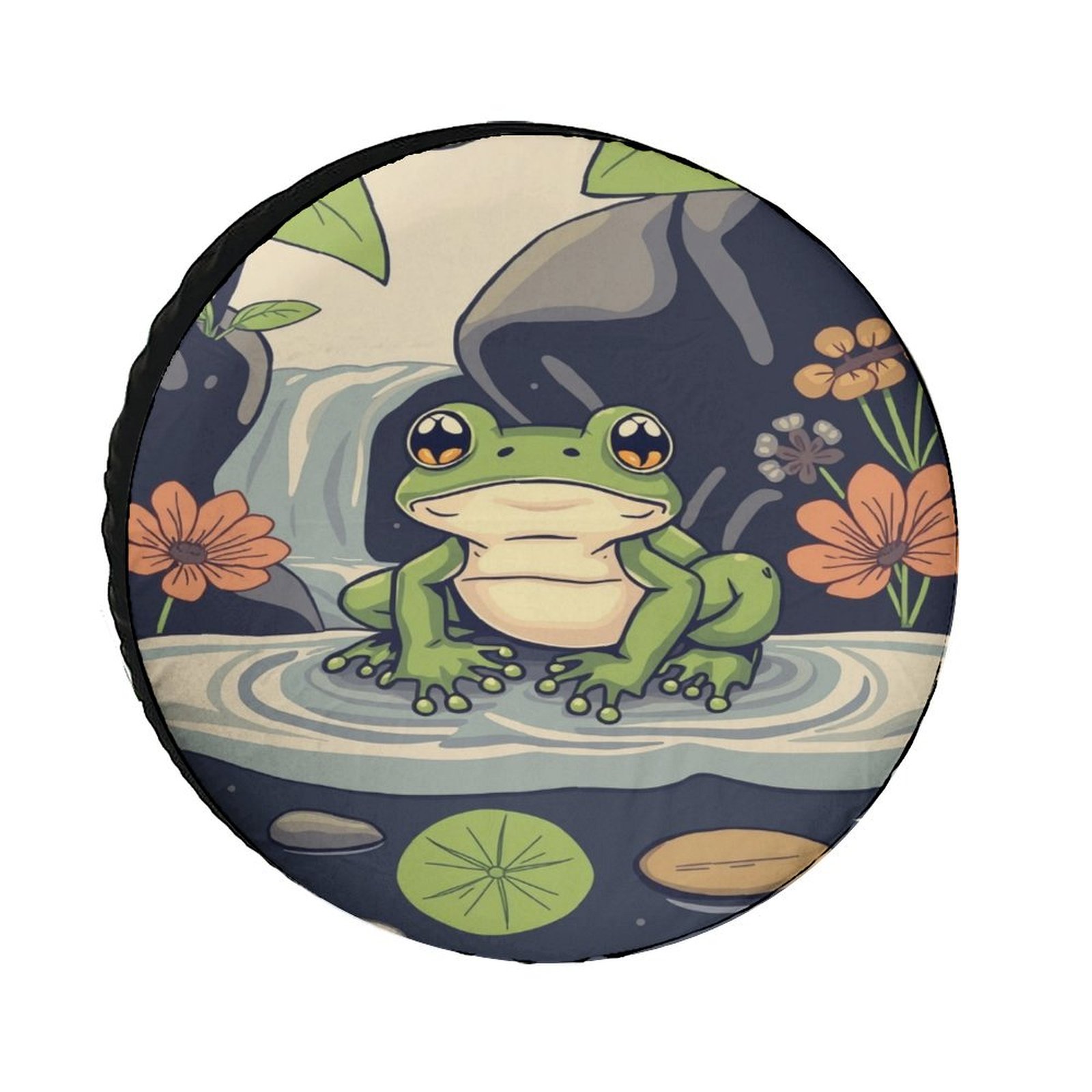 Cartoon Frog Spare Tire Cover Weatherproof Wheel Camper Protectors ...