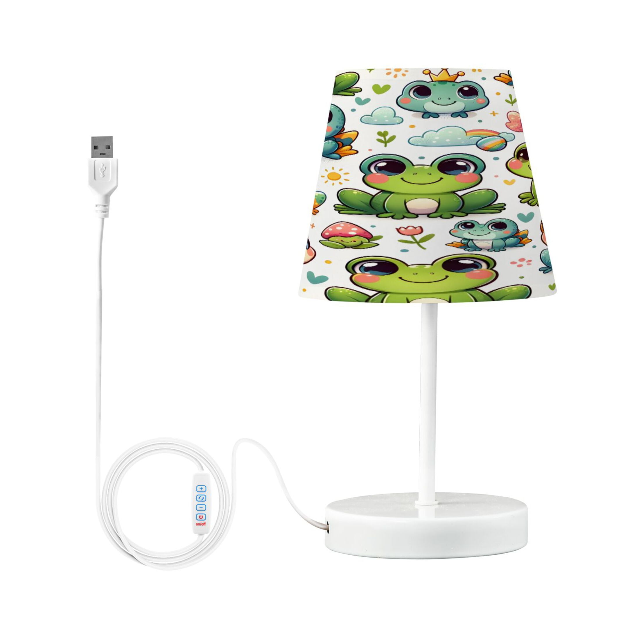 Cartoon Frog with Cloud Desk Lamp LED Table Nightstand Lamps with 3 ...