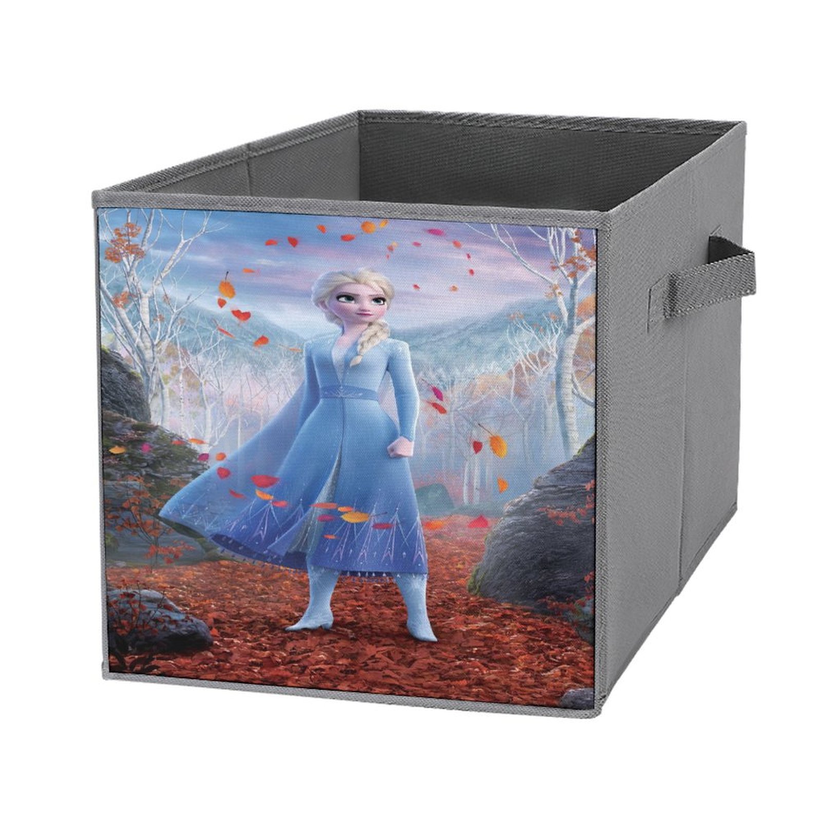 Cartoon Frozen Anna And Elsa Fabric Storage Cubes - Foldable Storage ...