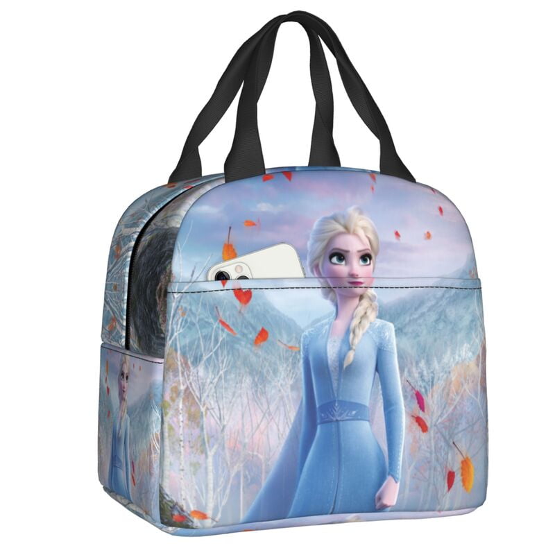 Cartoon Frozen Princess Insulated Lunch Bag Anna And Elsa Waterproof ...
