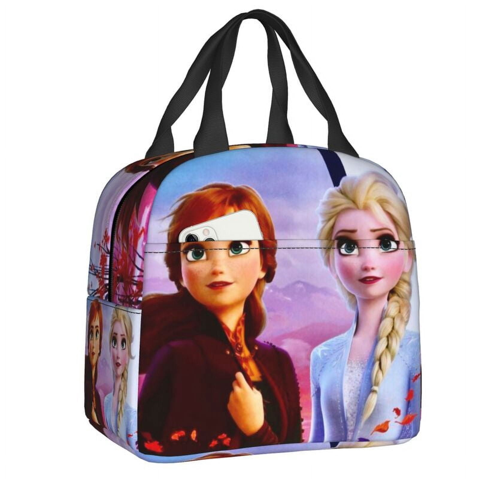 Cartoon Frozen Princess Lunch Bag Reusable Cooler Thermal Lunch Box ...
