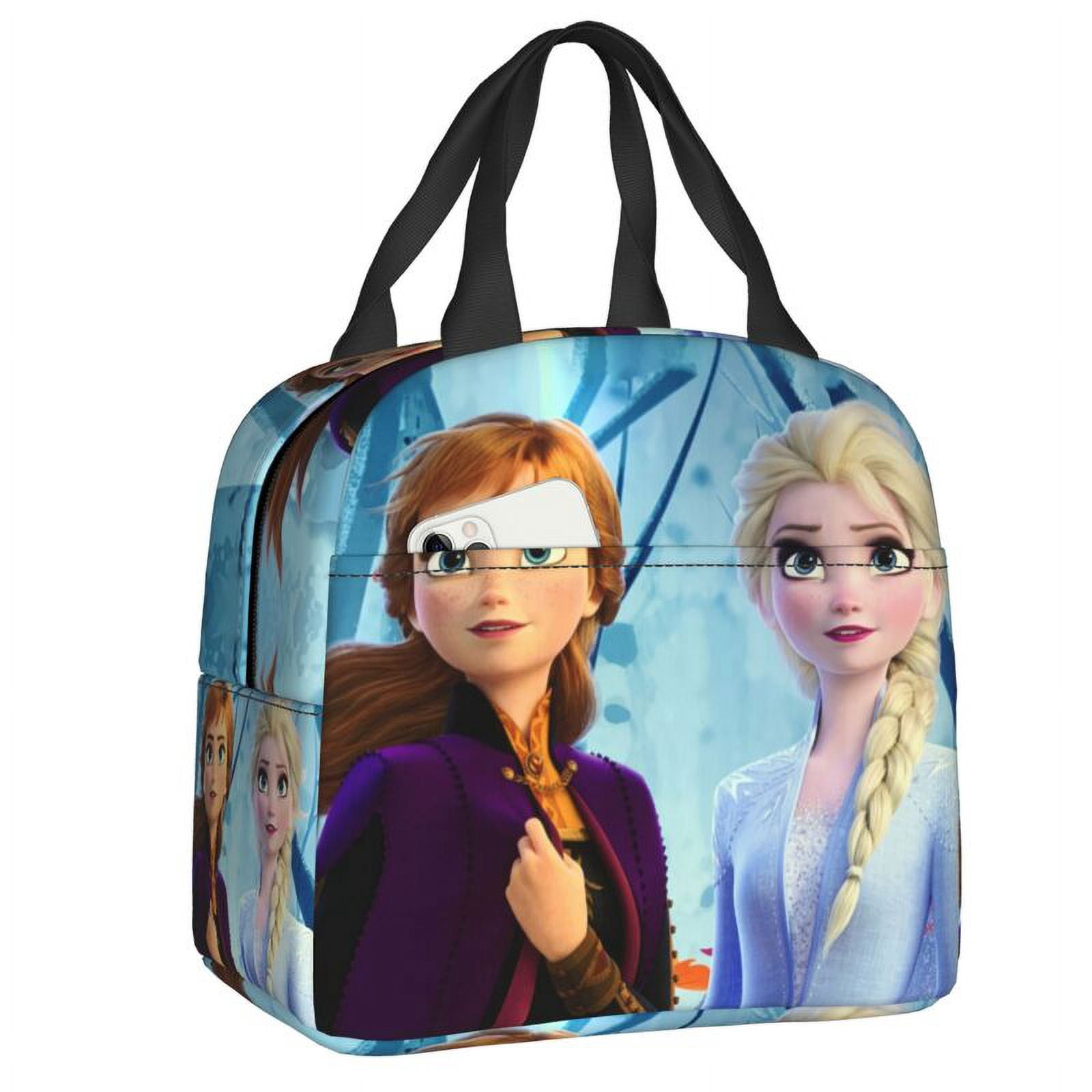 Cartoon Frozen Princess Lunch Bag Reusable Cooler Thermal Lunch Box ...