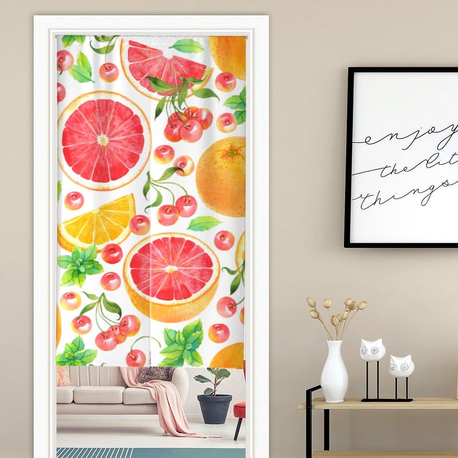 Cartoon Fruit Door Curtain Doorway Curtain For Bedroom Living Room Home ...