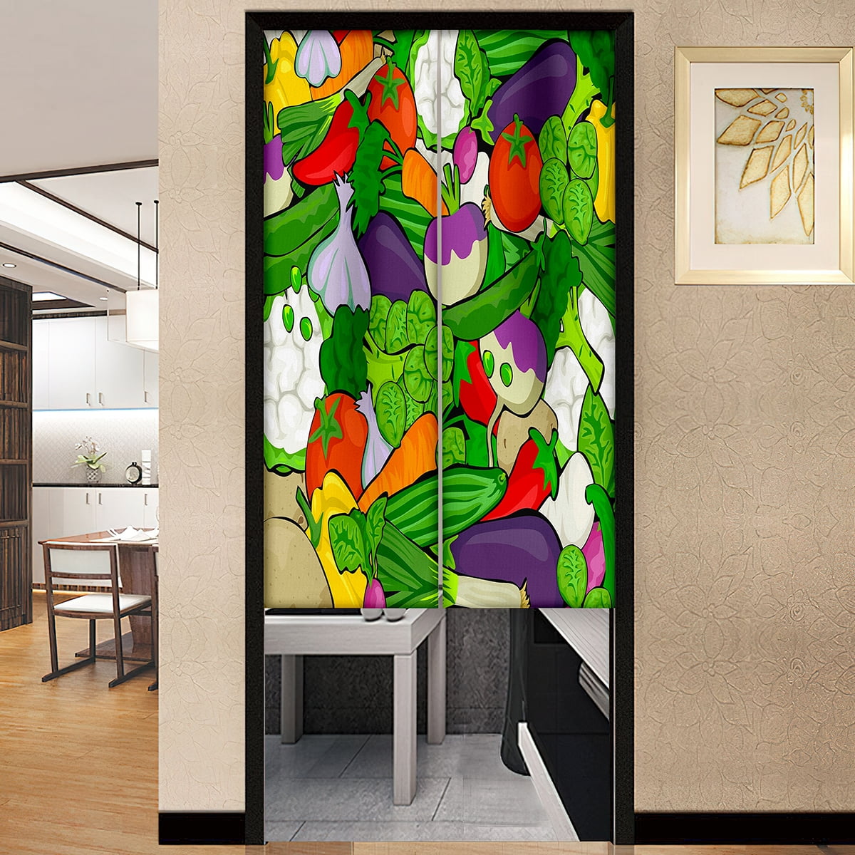 Cartoon Fruit Lemon Door Curtain Bedroom Kitchen Living Room Partition ...