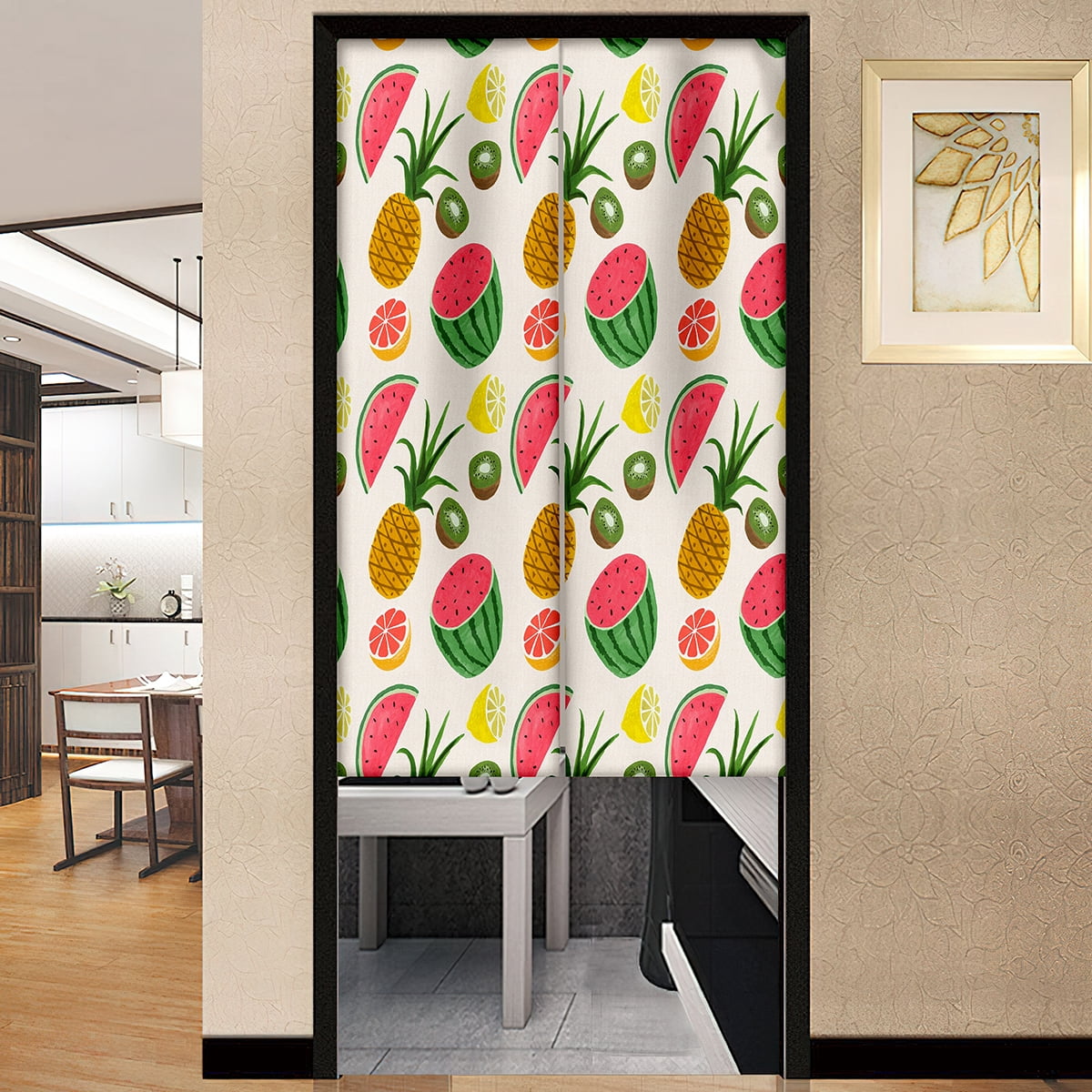 Cartoon Fruit Lemon Door Curtain Bedroom Kitchen Living Room Partition ...