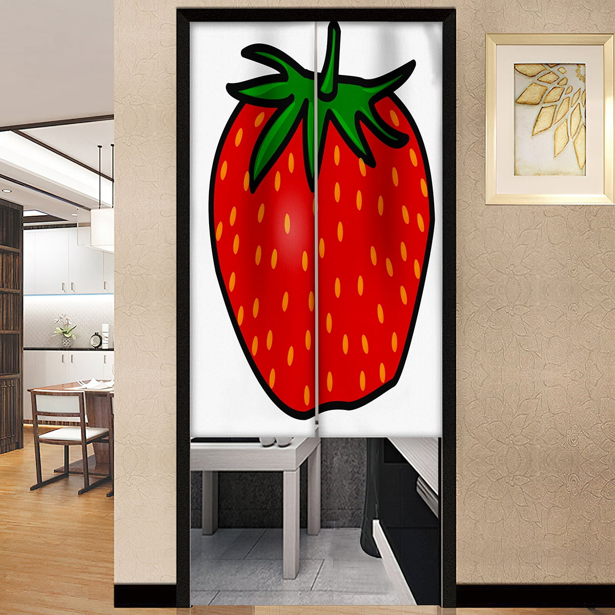 Cartoon Fruit Lemon Door Curtain Bedroom Kitchen Living Room Partition ...