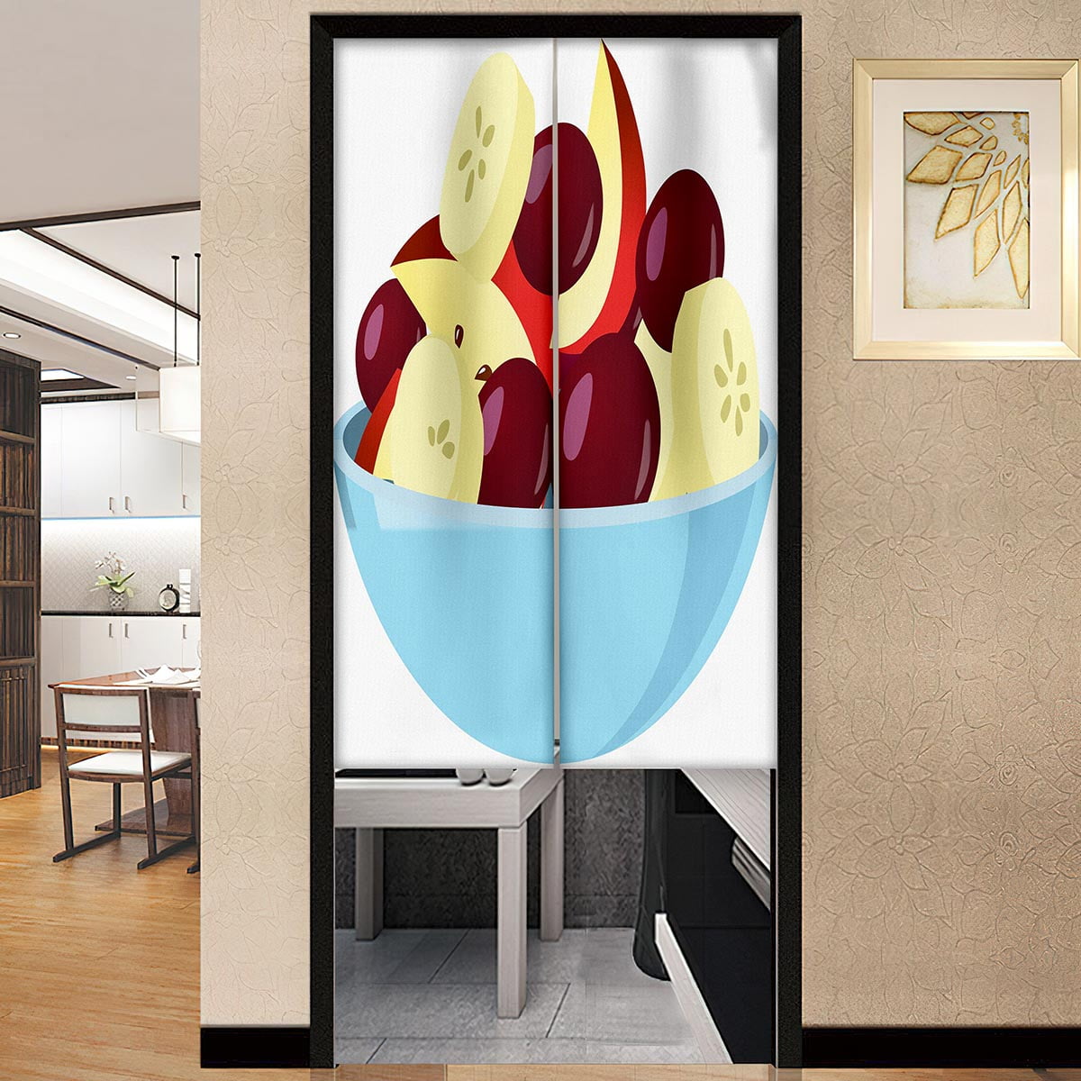 Cartoon Fruit Lemon Door Curtain Bedroom Kitchen Living Room Partition ...