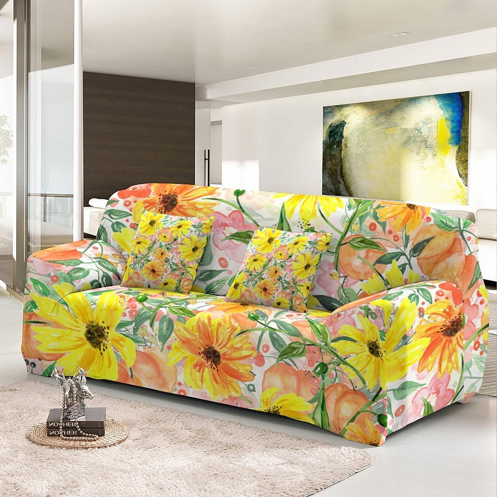 Cartoon Fruit Slipcover Sectional Corner Couch Covers For Living Room ...