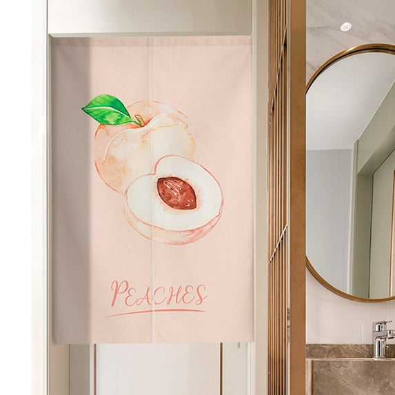 Cartoon Fruit Theme Fabric Door Curtain Home Bedroom Partition Curtain ...