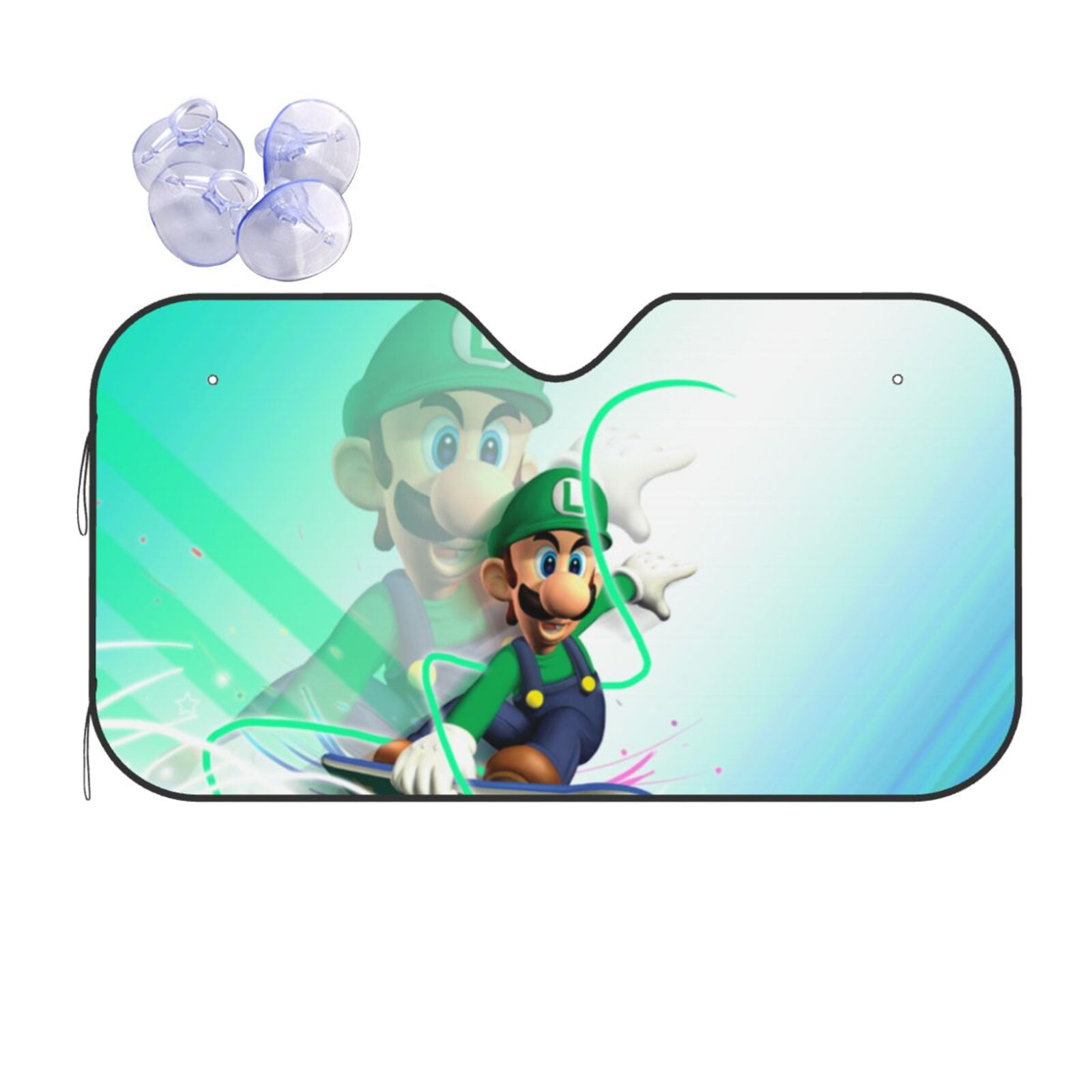 Cartoon Fun Luigi's Mansion Car Windshield Sunshade Blocks UV Rays ...