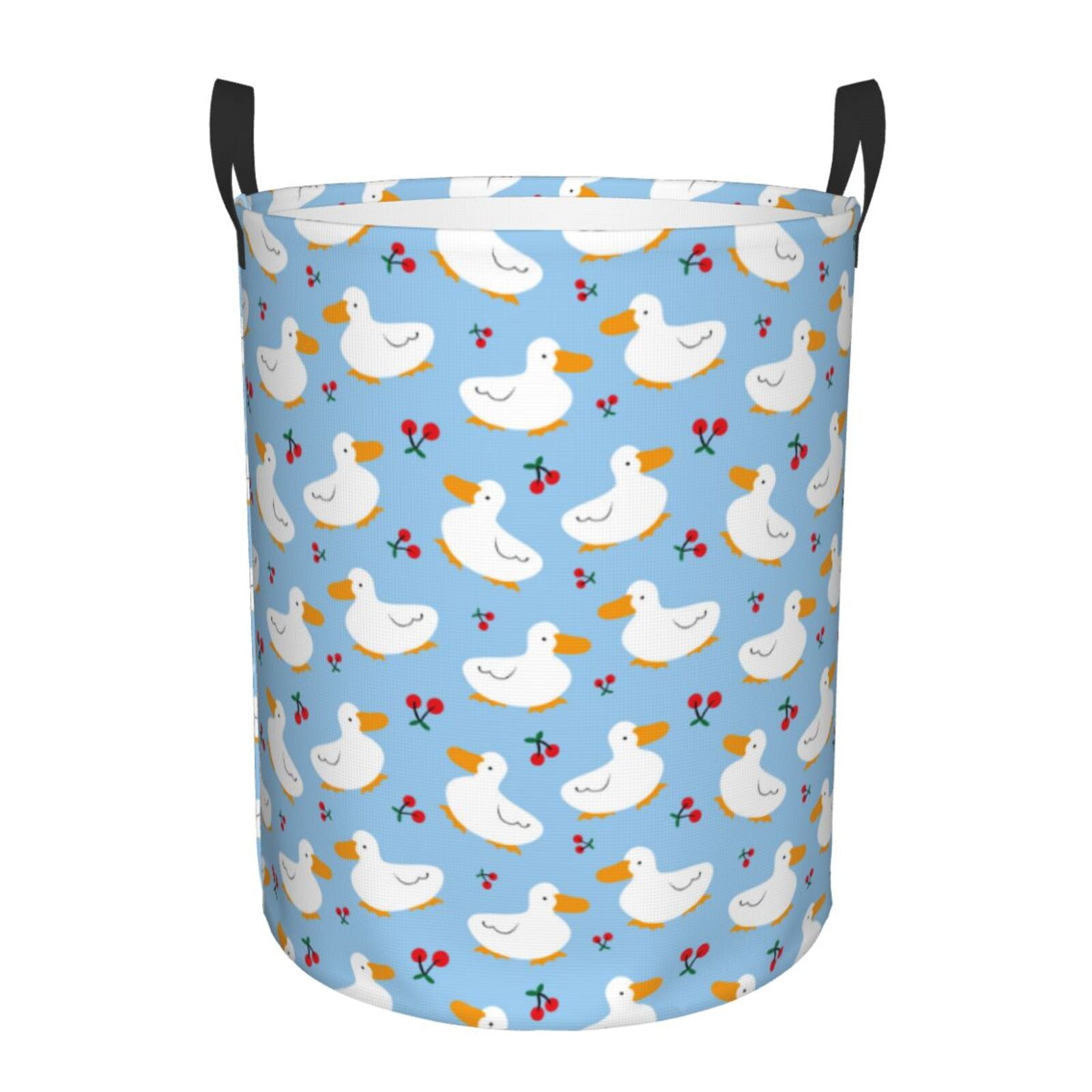Cartoon Funny Cute Duck Blue Laundry Basket, Laundry Hamper Waterproof ...