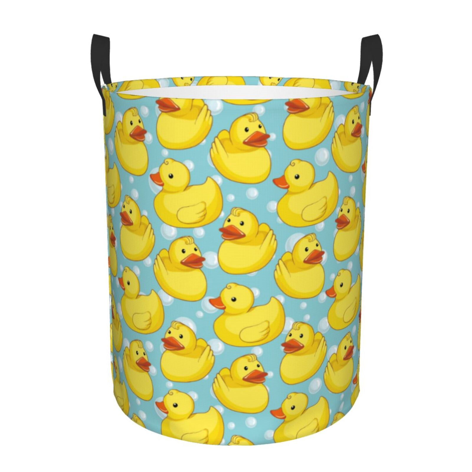 Cartoon Funny Cute Duck Bubble Laundry Basket with Handles ...