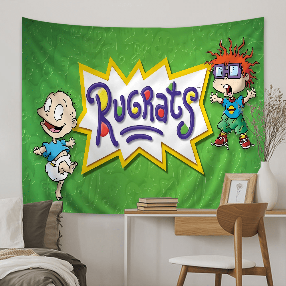 Cartoon Funny Rugrats Reusable Backdrop Cloth Animal Printed Background ...