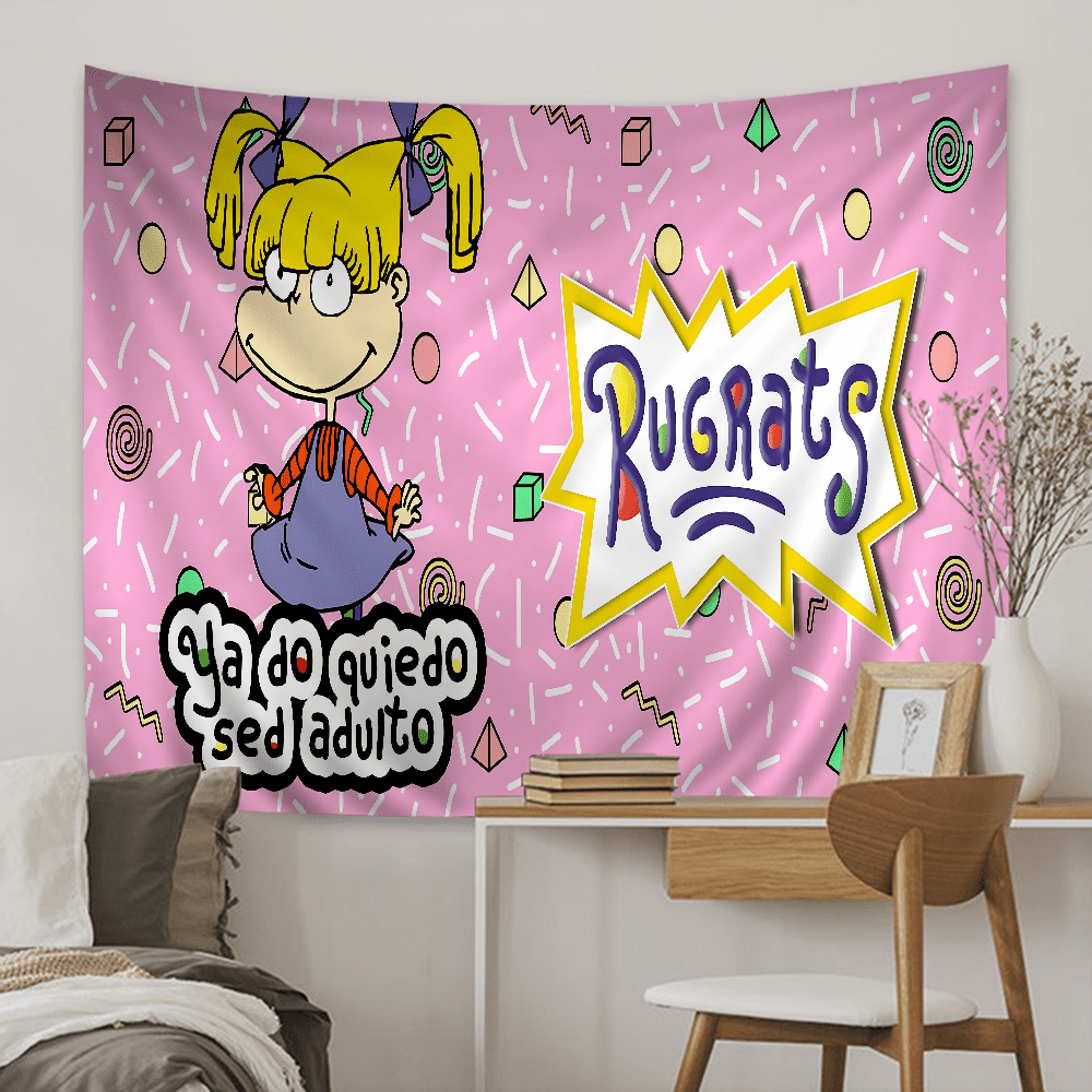 Cartoon Funny Rugrats Reusable Backdrop Cloth Animal Printed Background ...