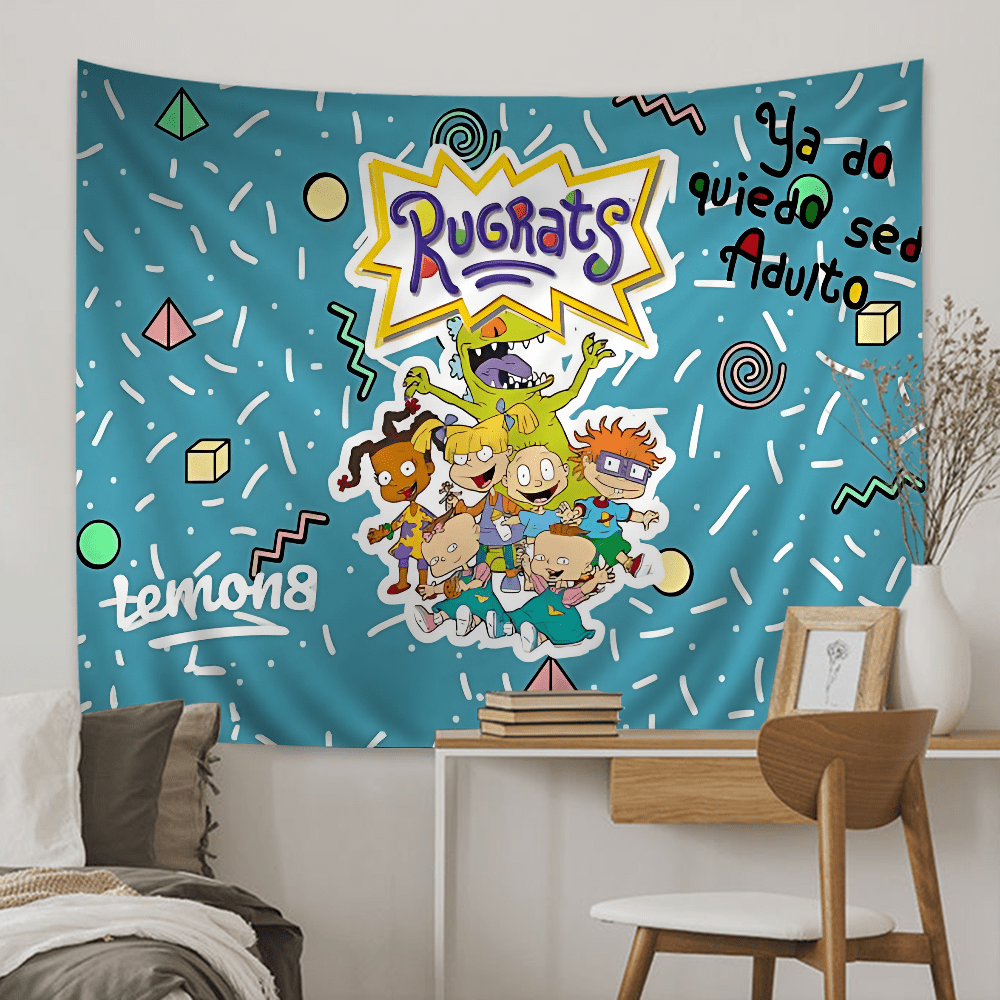 Cartoon Funny Rugrats Reusable Backdrop Cloth Animal Printed Background ...