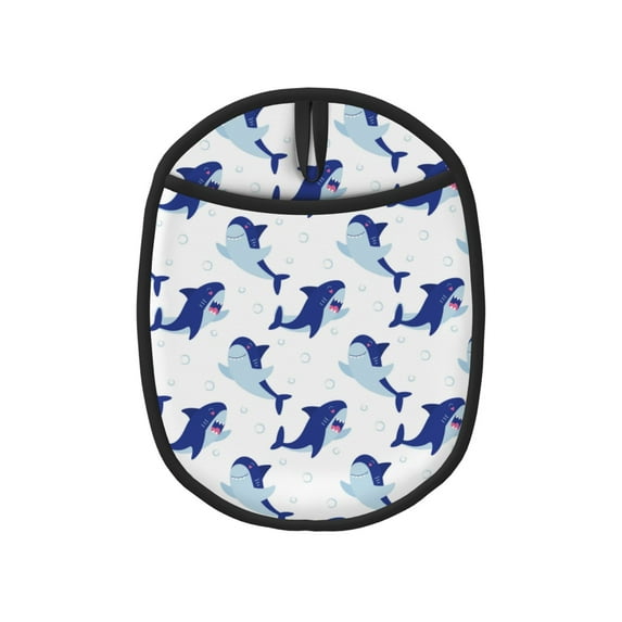 Cartoon Funny Shark Pot Holders for Kitchen - Heat Resistant Oven Mitts ...