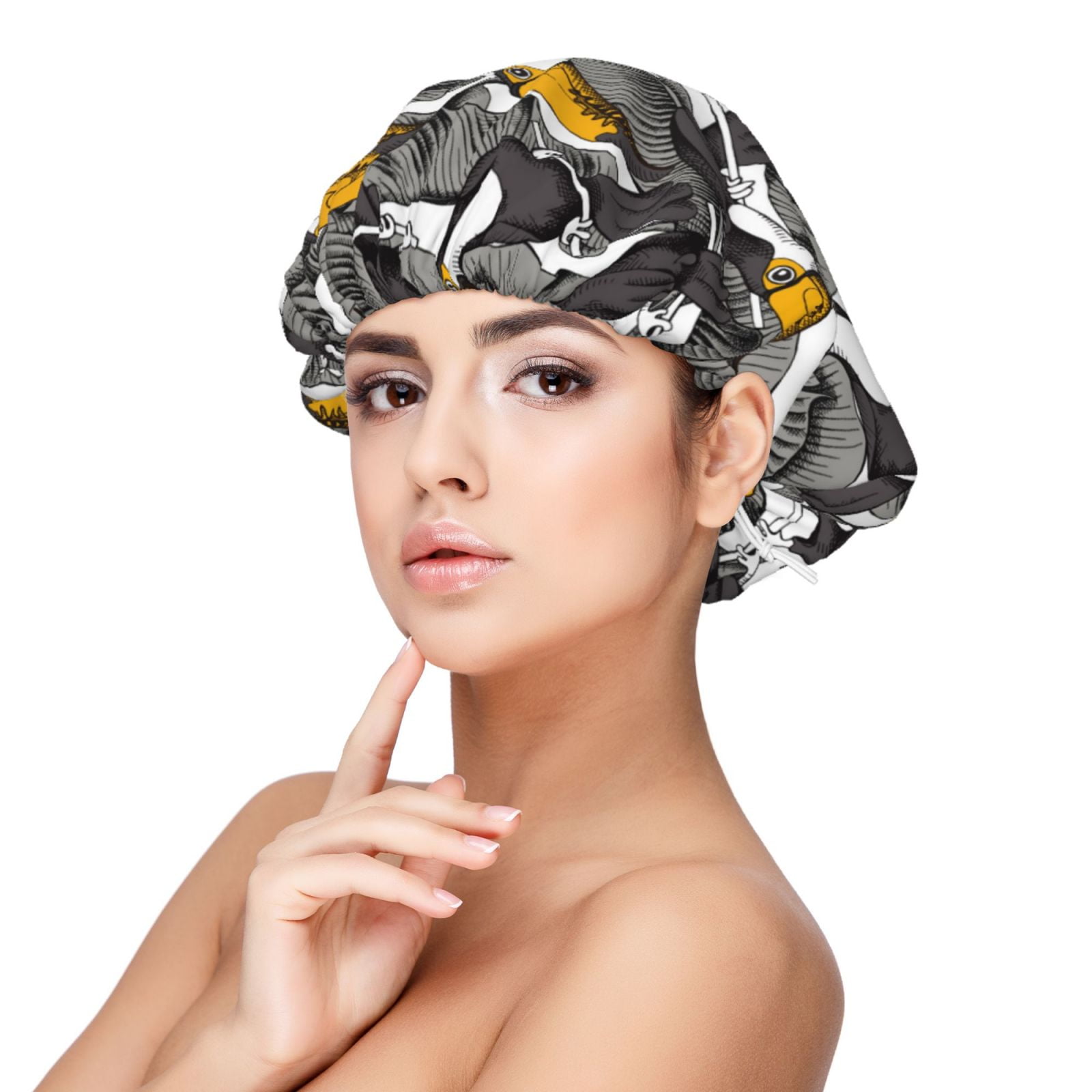 Cartoon Funny Toucan Bird Plant Silk Bonnet for Sleeping Women/Men ...