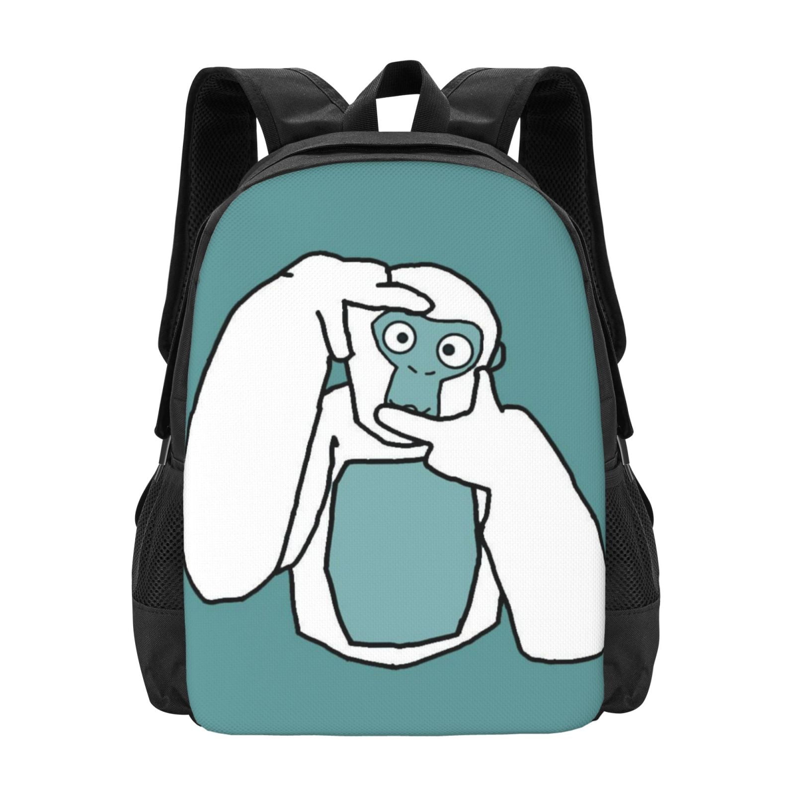 Cartoon Game Backpack 3D Printed Gorilla Tag Monkey Backpack Cute ...