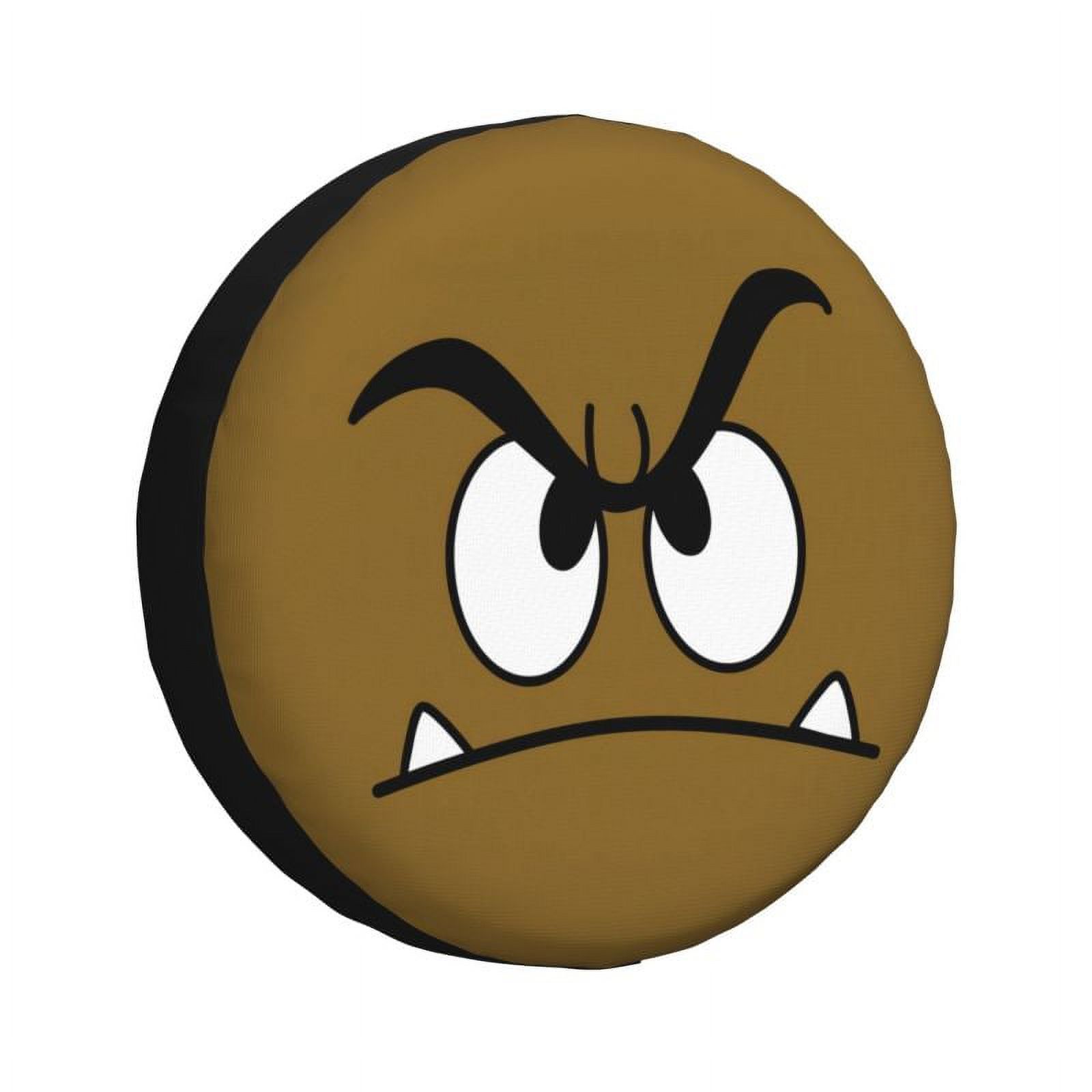 Cartoon Game Brown Goomba Face Tire Cover 4WD 4x4 Trailer Spare Wheel ...