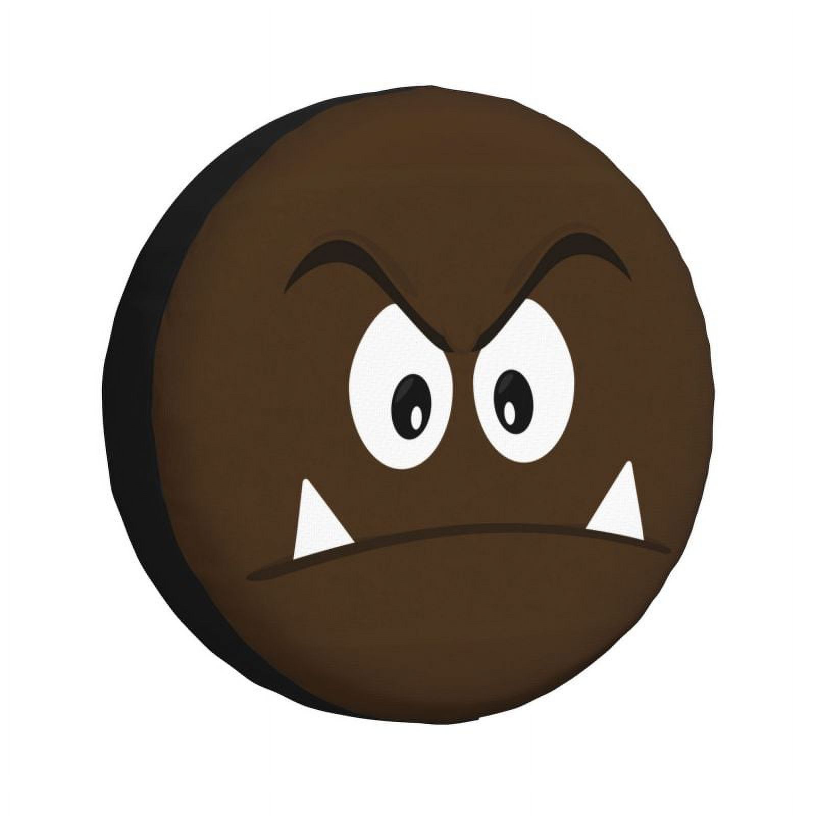Cartoon Game Brown Goomba Face Tire Cover 4WD 4x4 Trailer Spare Wheel ...