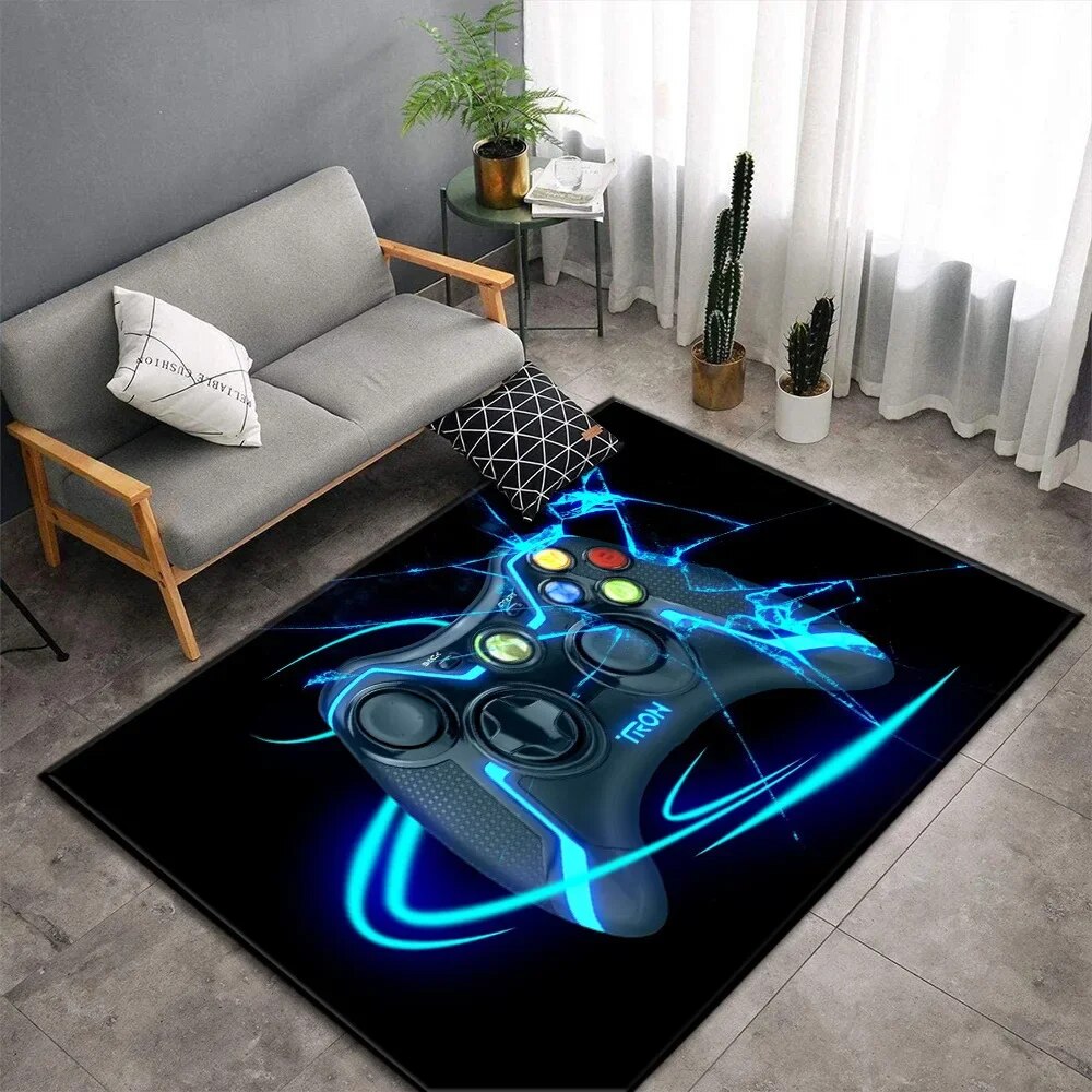 Cartoon Game Console Carpet for Living Room Video Game Children Player ...