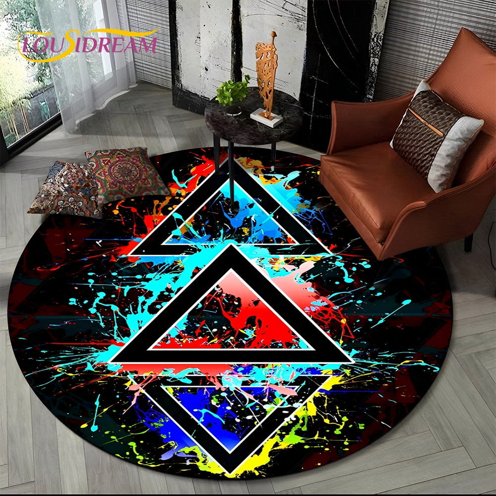Cartoon Gamer Game Controller Round Area Rug,Circle Carpet Rug for ...