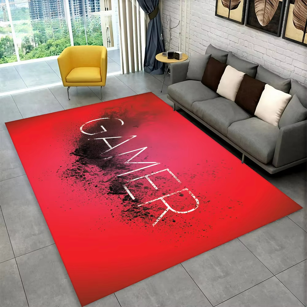Cartoon Gamer Game Gamepad Area Rug Carpet for Living Room and Bedroom ...