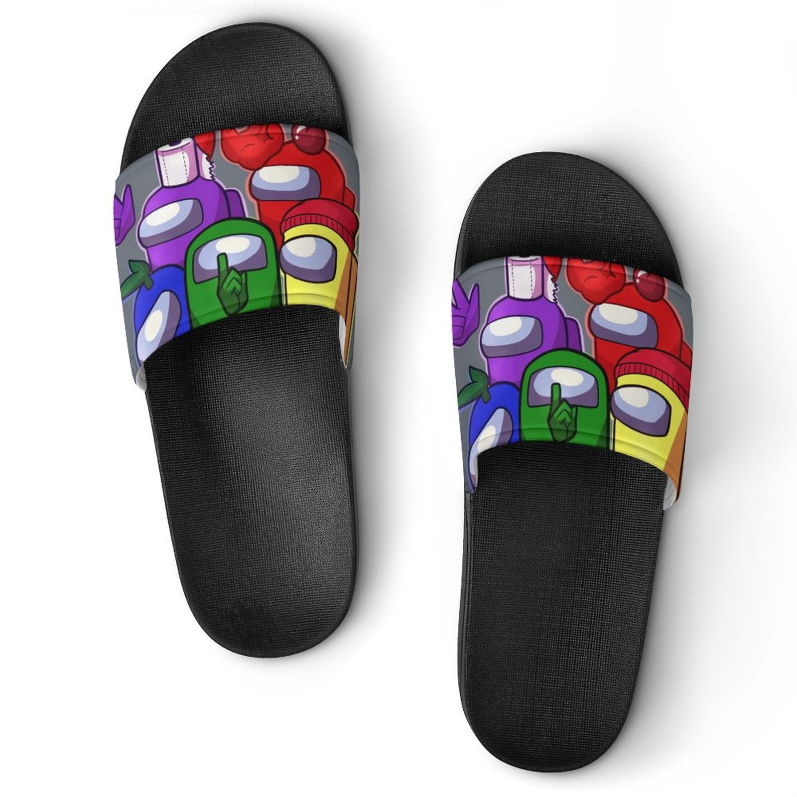 Cartoon Games Impostor Among Us Mens Slippers,Slippers for Men,Men's ...