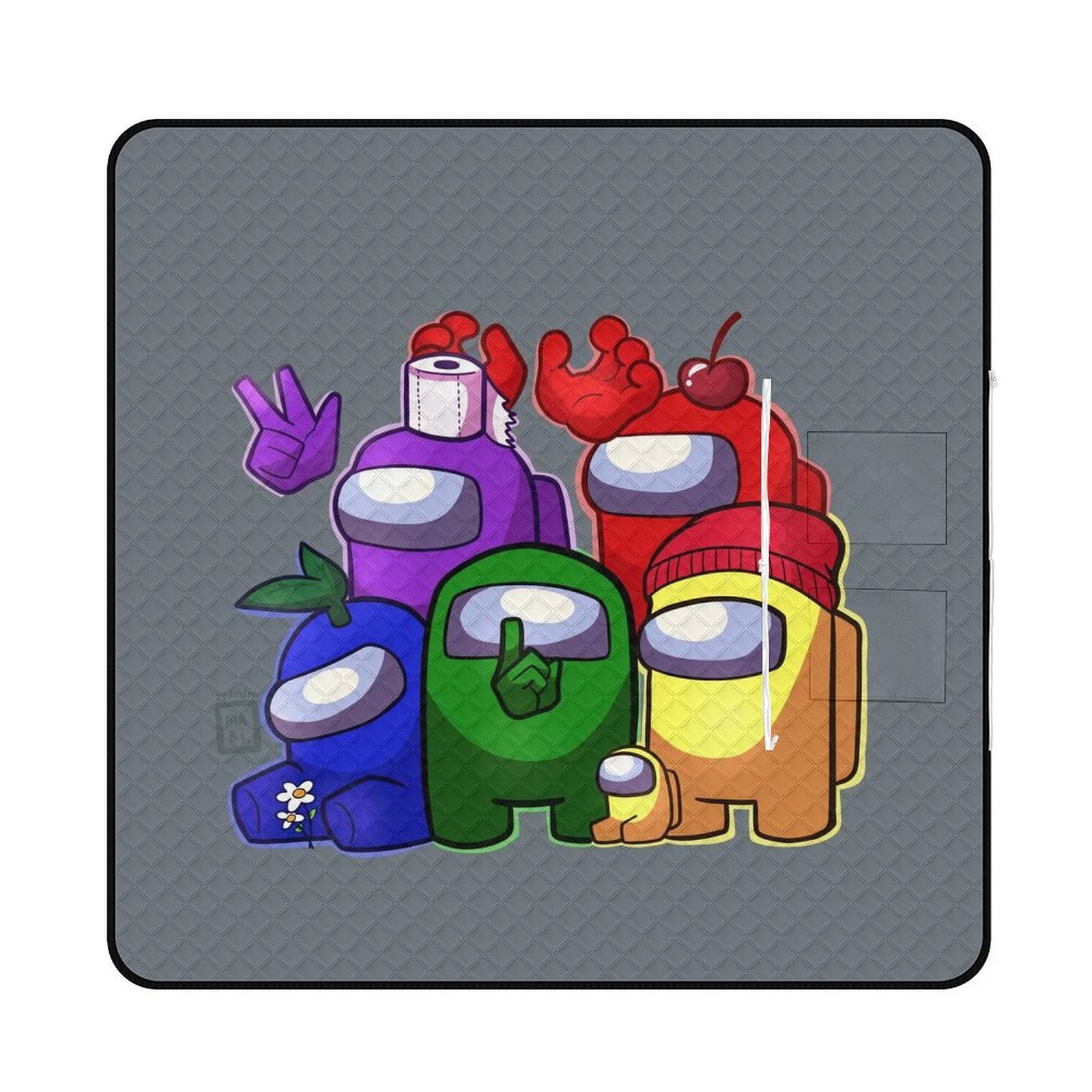 Cartoon Games Impostor Among Us Picnic Blanket,Foldable Waterproof Sand ...