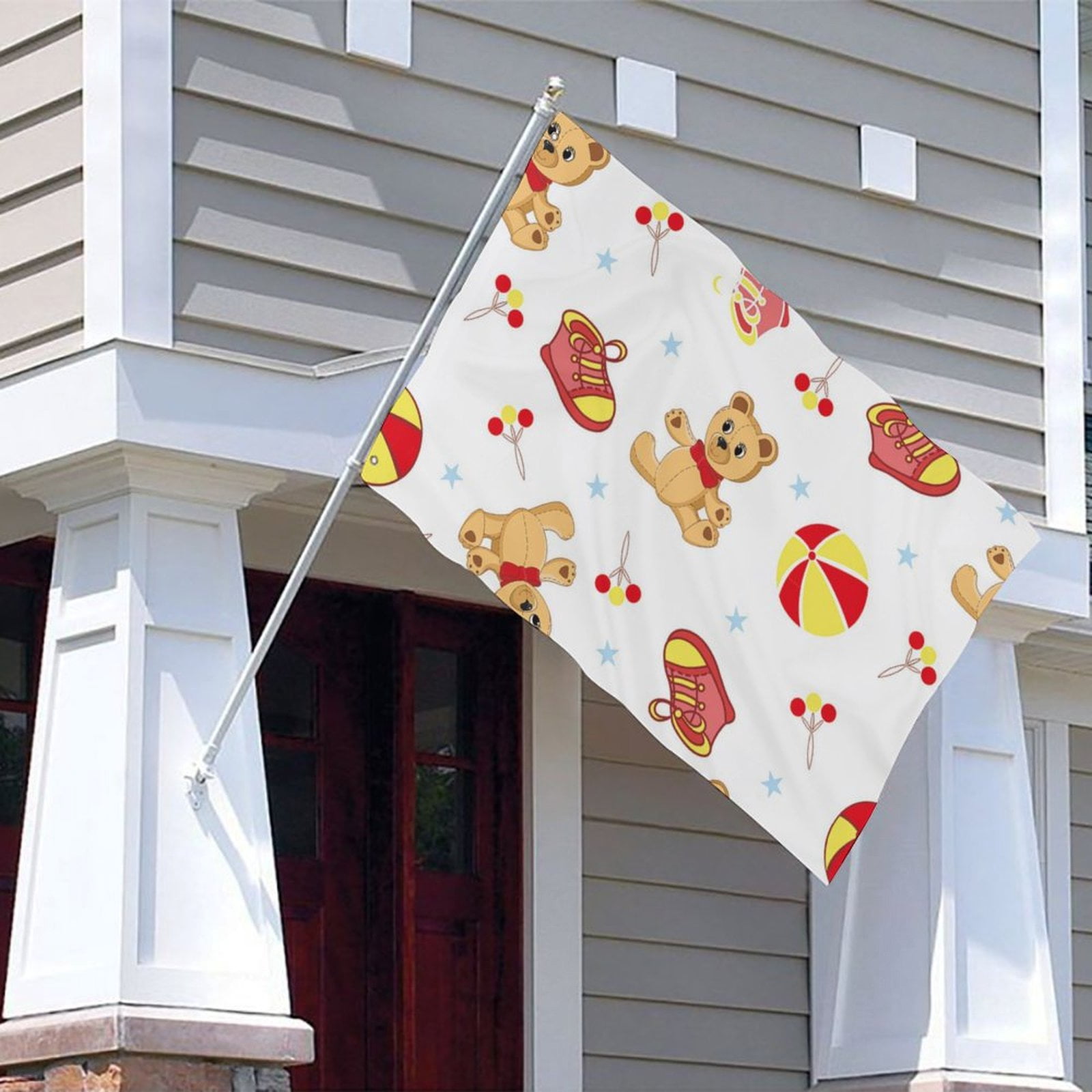 Cartoon Garden Banner - Double-Sided House Outdoor Flag for Yard And ...