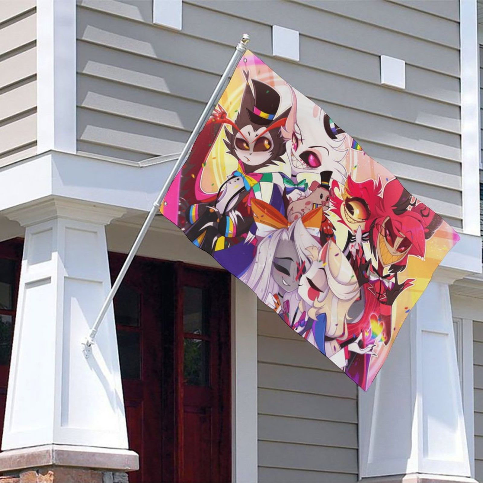 Cartoon Garden Banner - Double-Sided House Outdoor Flag for Yard And ...
