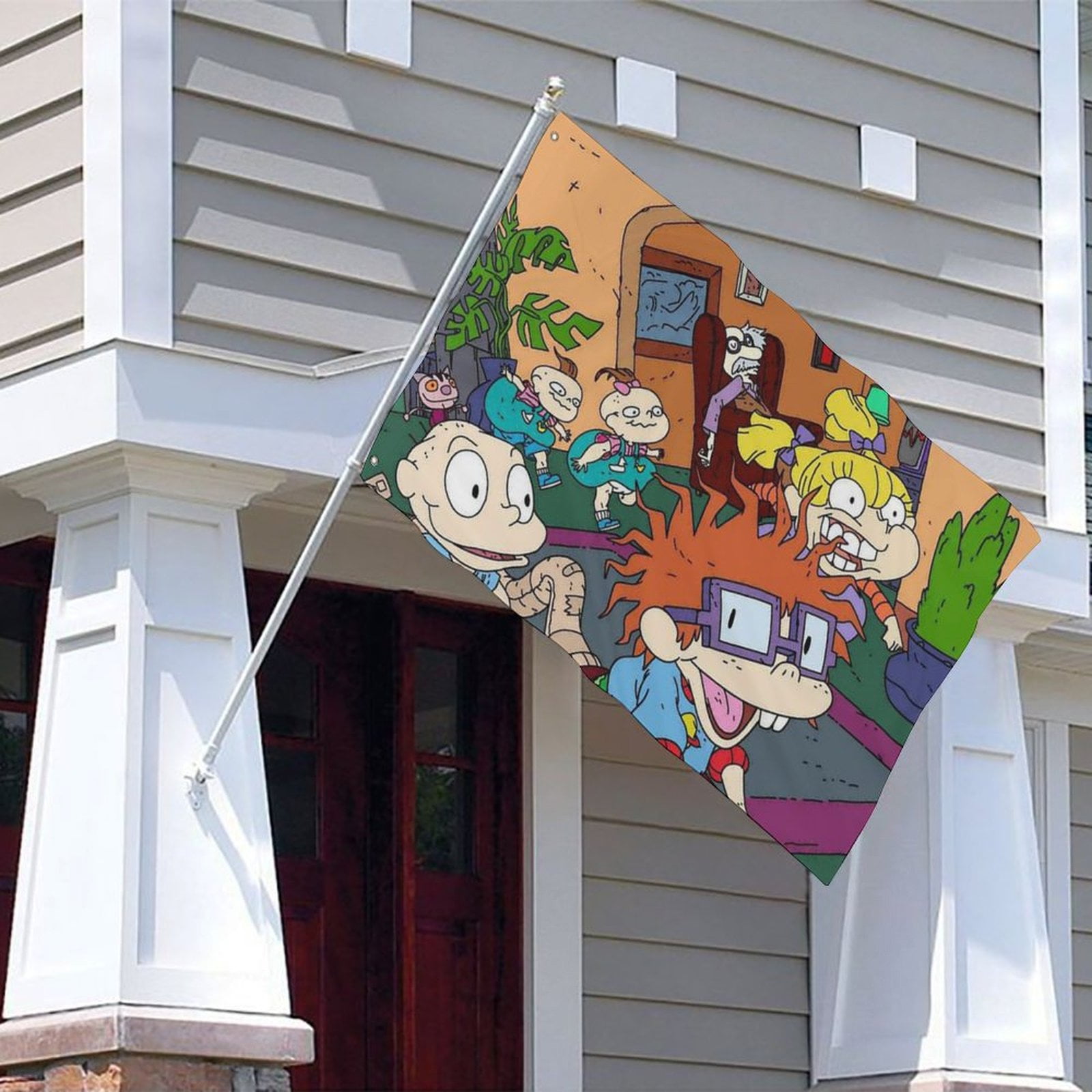 Cartoon Garden Banner - Double-Sided House Outdoor Flag for Yard And ...