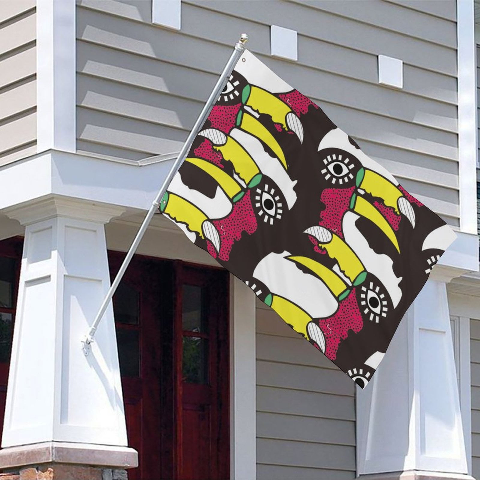 Cartoon Garden Banner - Double-Sided House Outdoor Flag for Yard And ...