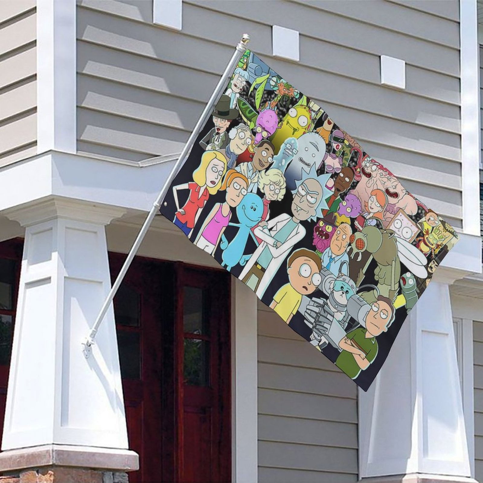 Cartoon Garden Banner - Double-Sided House Outdoor Flag for Yard And ...