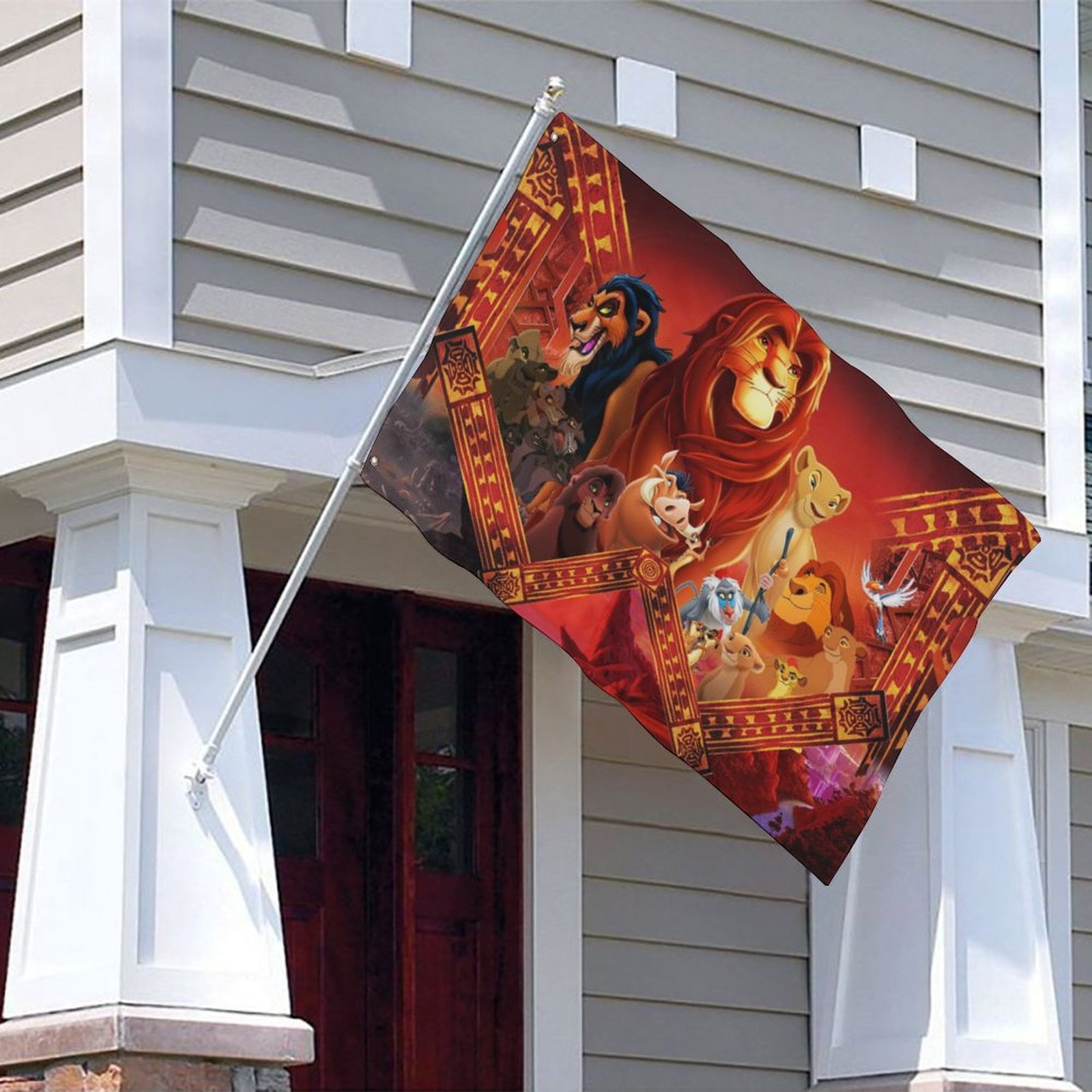 Cartoon Garden Banner - Double-Sided House Outdoor Flag for Yard And ...