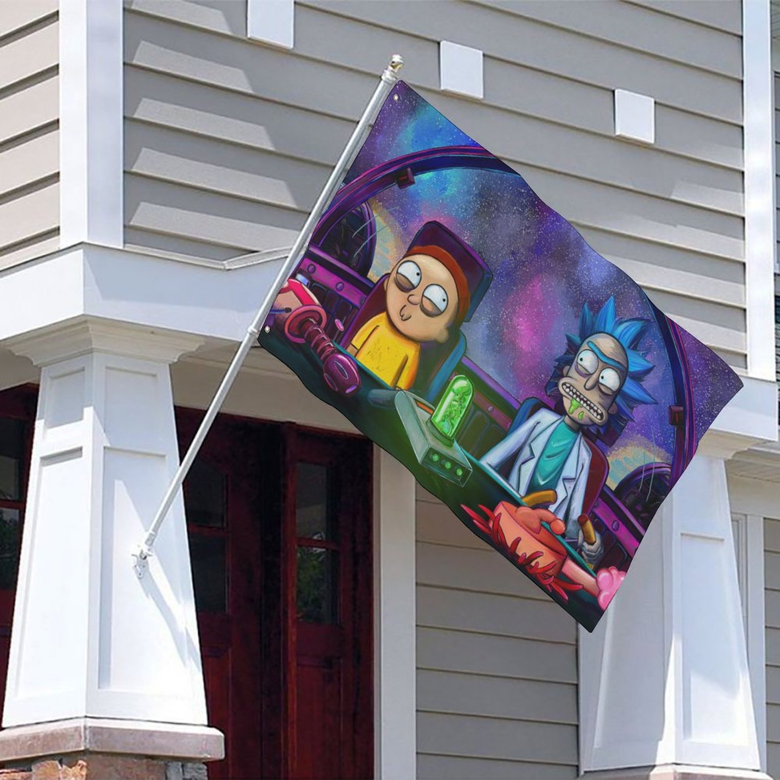 Cartoon Garden Banner - Double-Sided House Outdoor Flag for Yard And ...