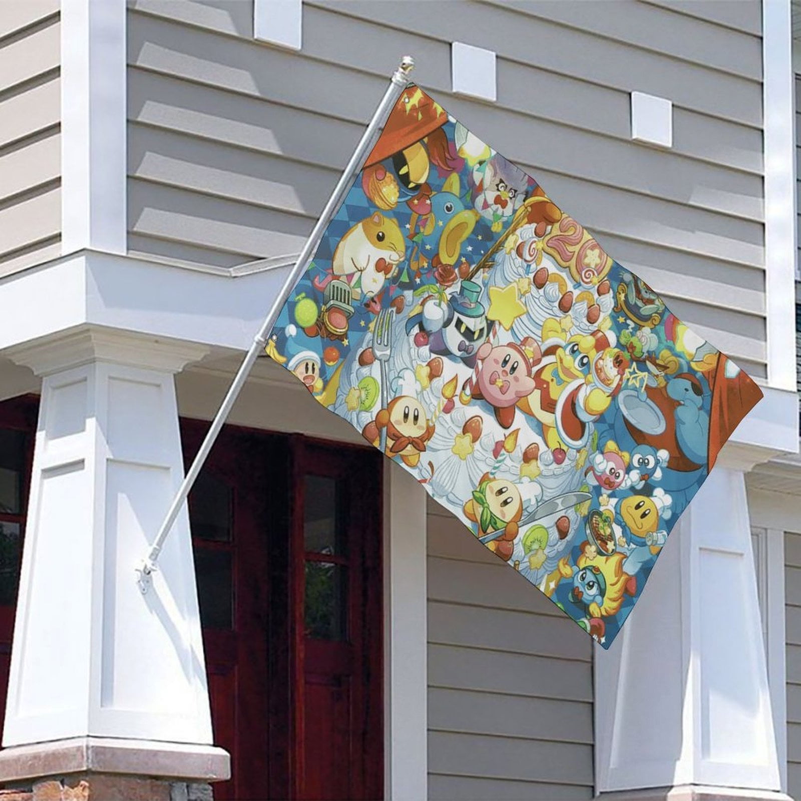 Cartoon Garden Banner - Double-Sided House Outdoor Flag for Yard And ...