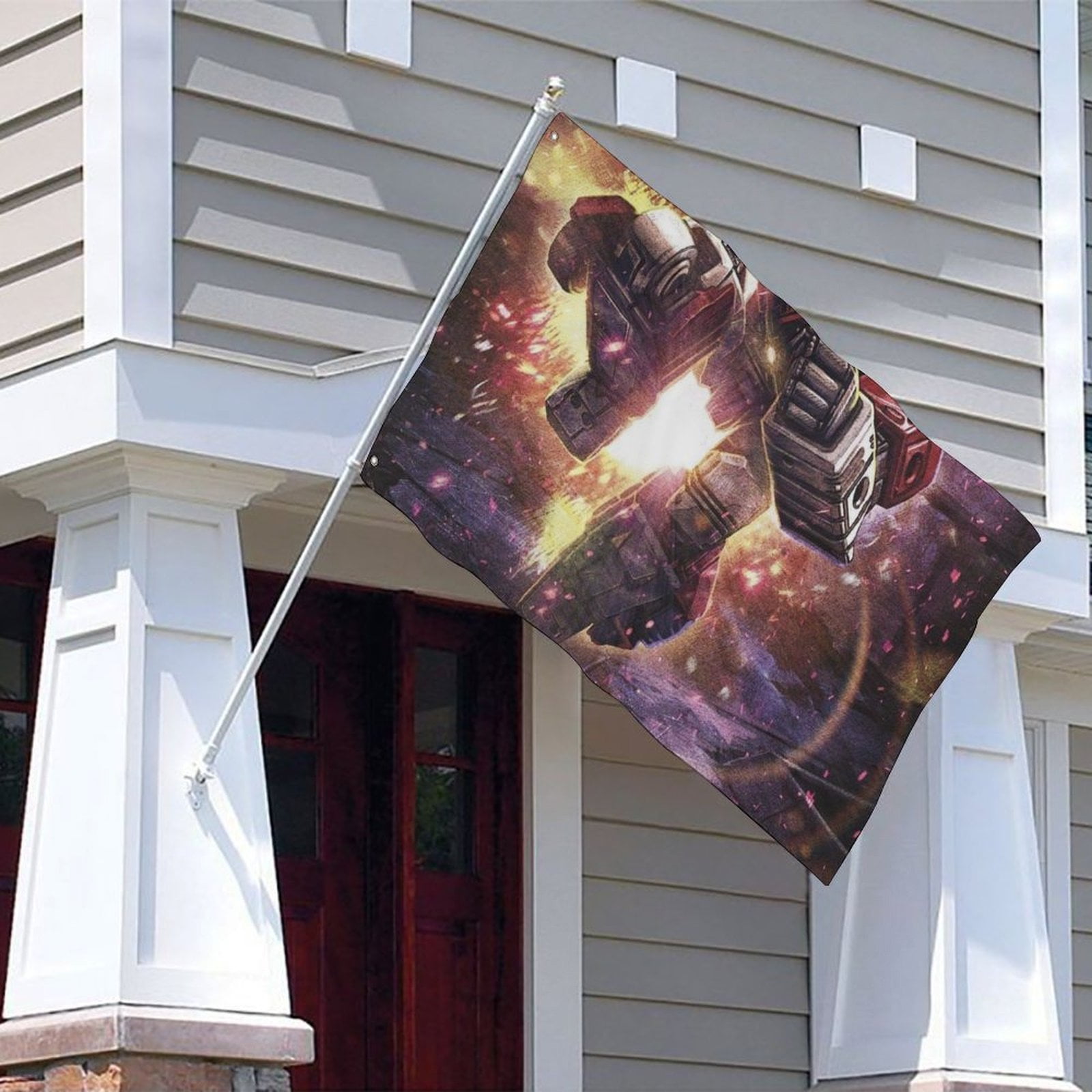 Cartoon Garden Banner - Double-Sided House Outdoor Flag for Yard And ...