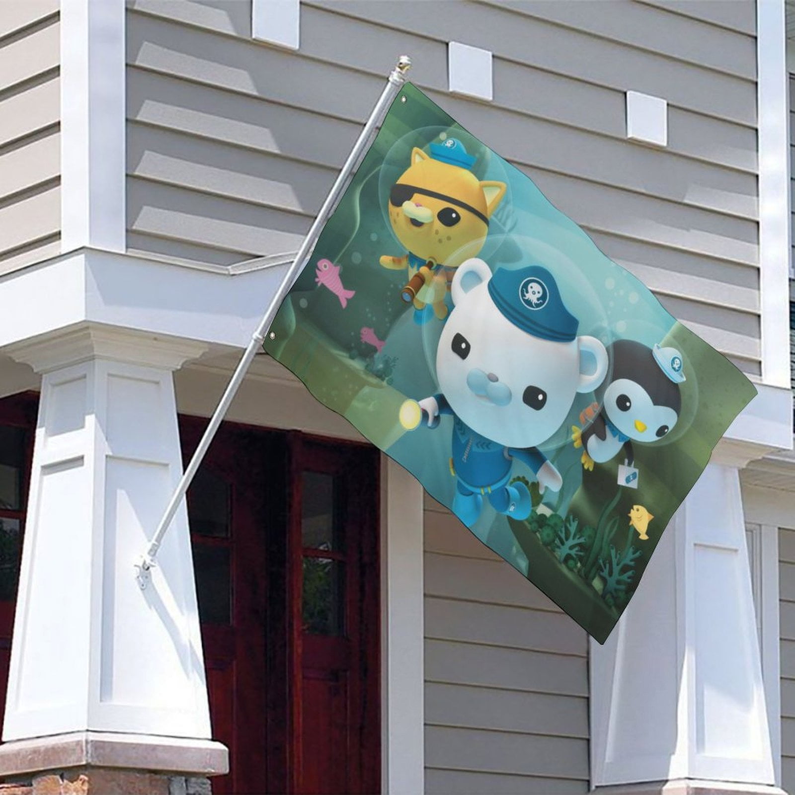 Cartoon Garden Banner - Double-Sided House Outdoor Flag for Yard And ...