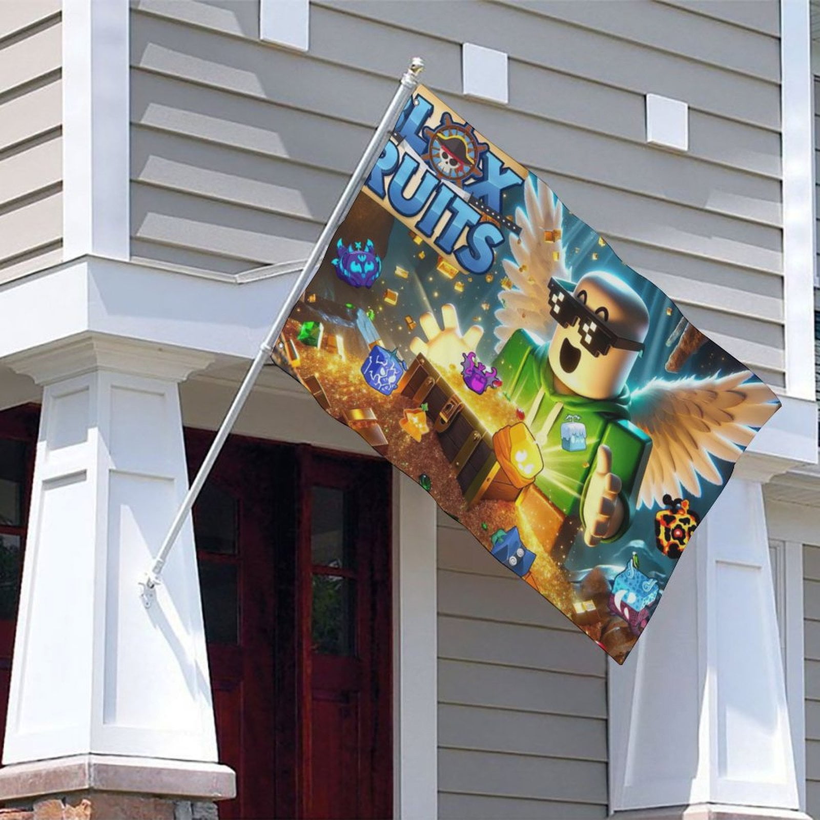 Cartoon Garden Banner - Double-Sided House Outdoor Flag for Yard And ...