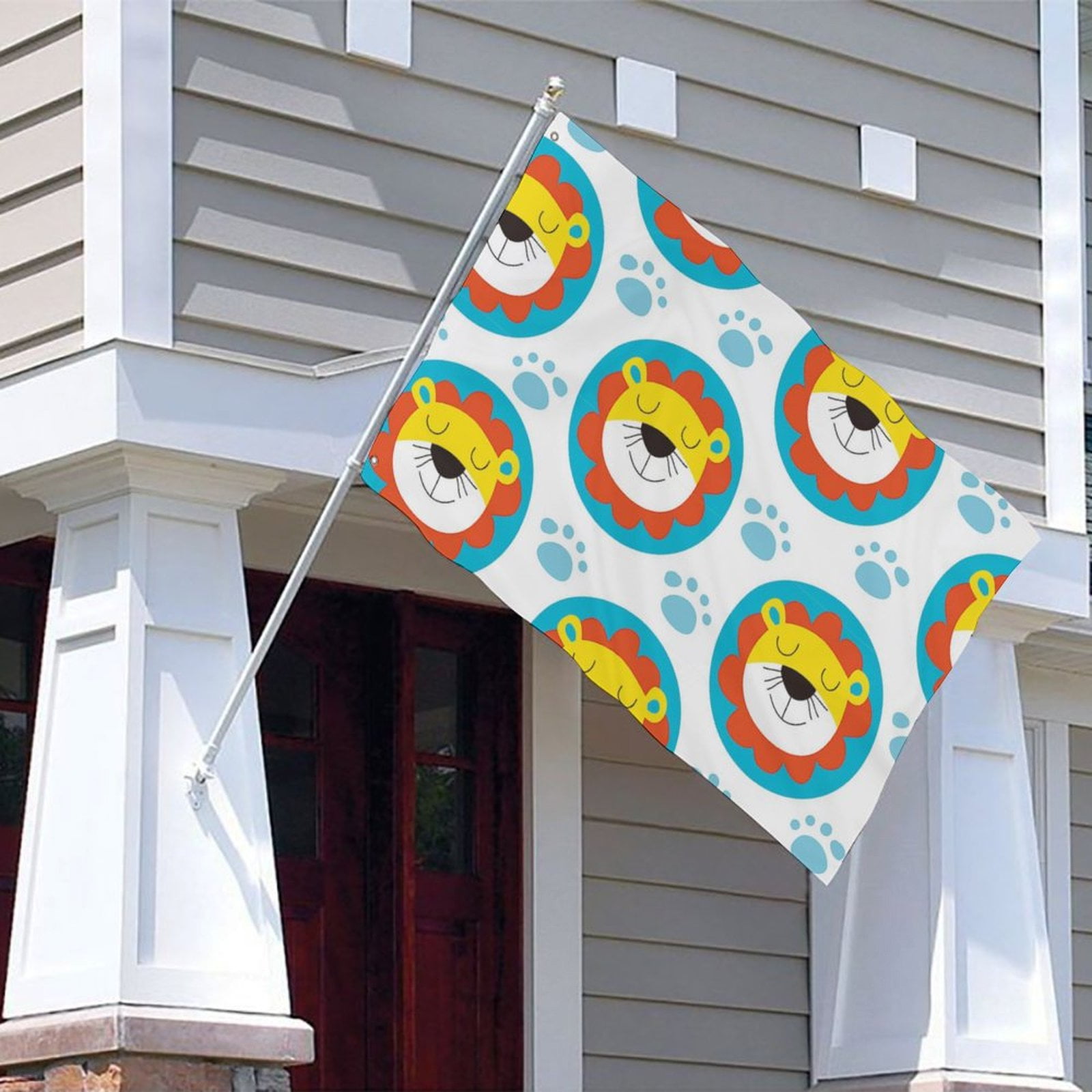 Cartoon Garden Banner - Double-Sided House Outdoor Flag for Yard And ...