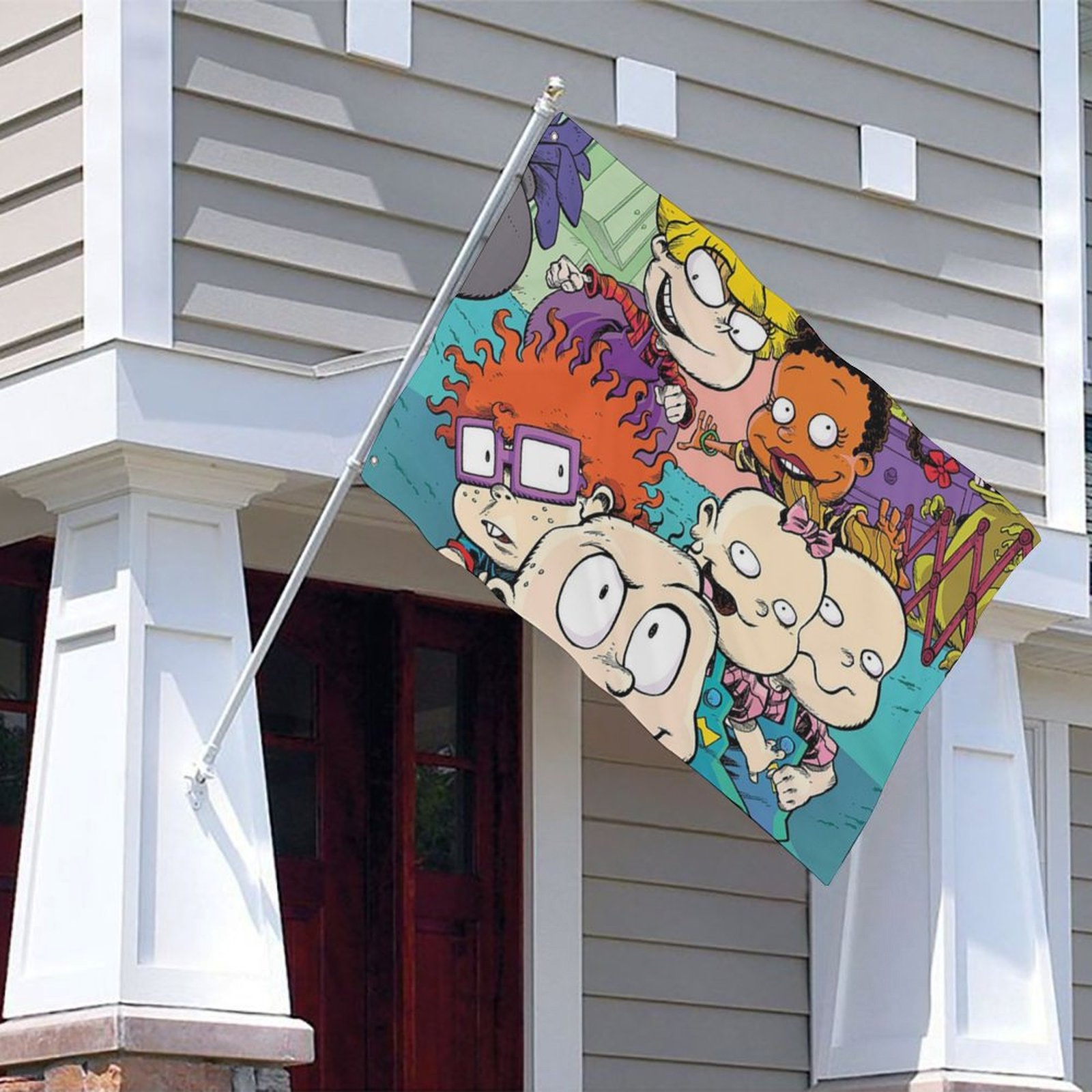 Cartoon Garden Banner - Double-Sided House Outdoor Flag for Yard And ...