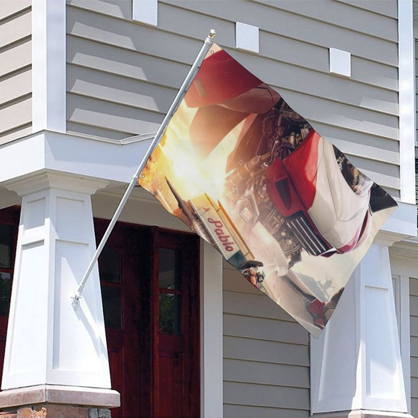Cartoon Garden Banner - Double-Sided House Outdoor Flag for Yard And ...