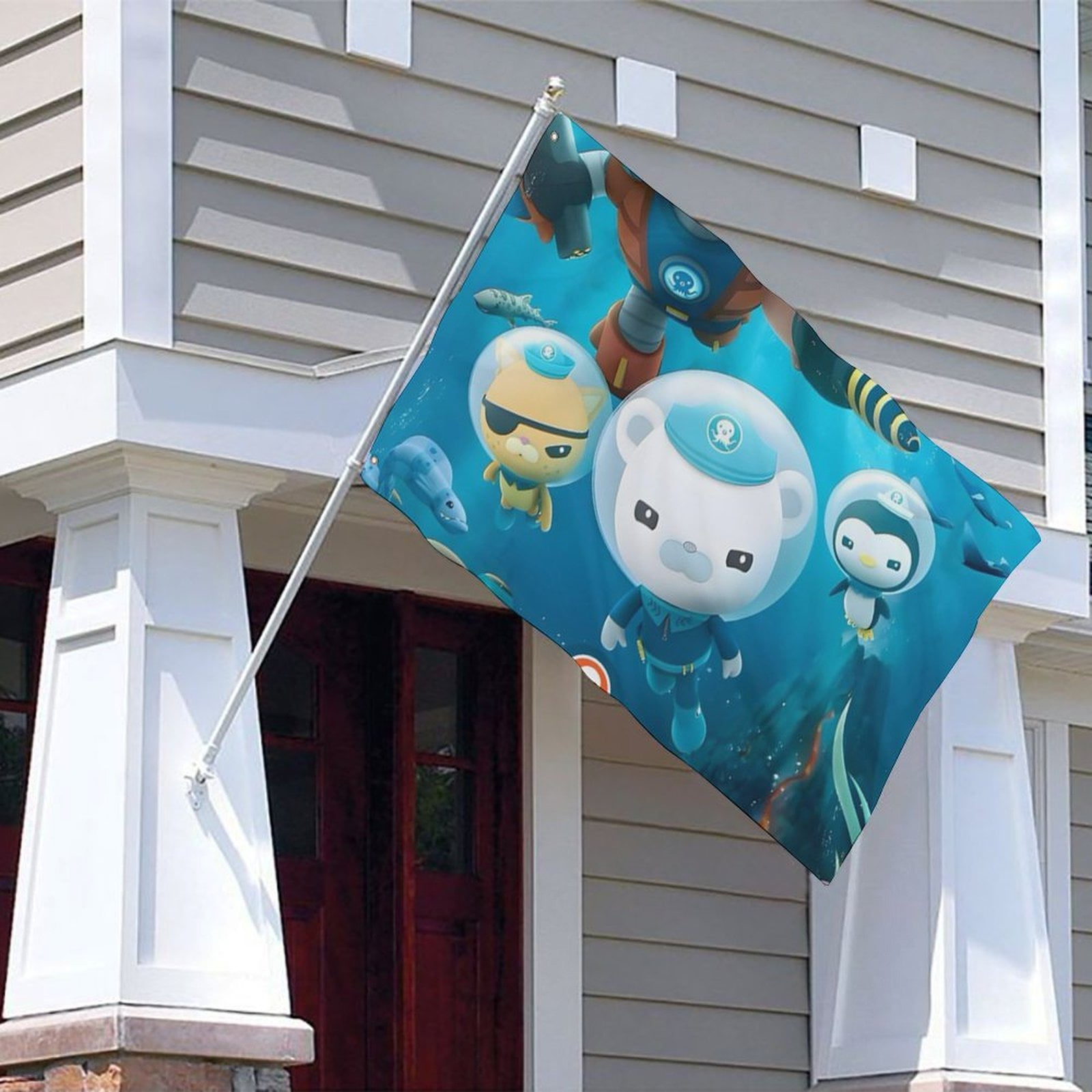Cartoon Garden Banner - Double-Sided House Outdoor Flag for Yard And ...