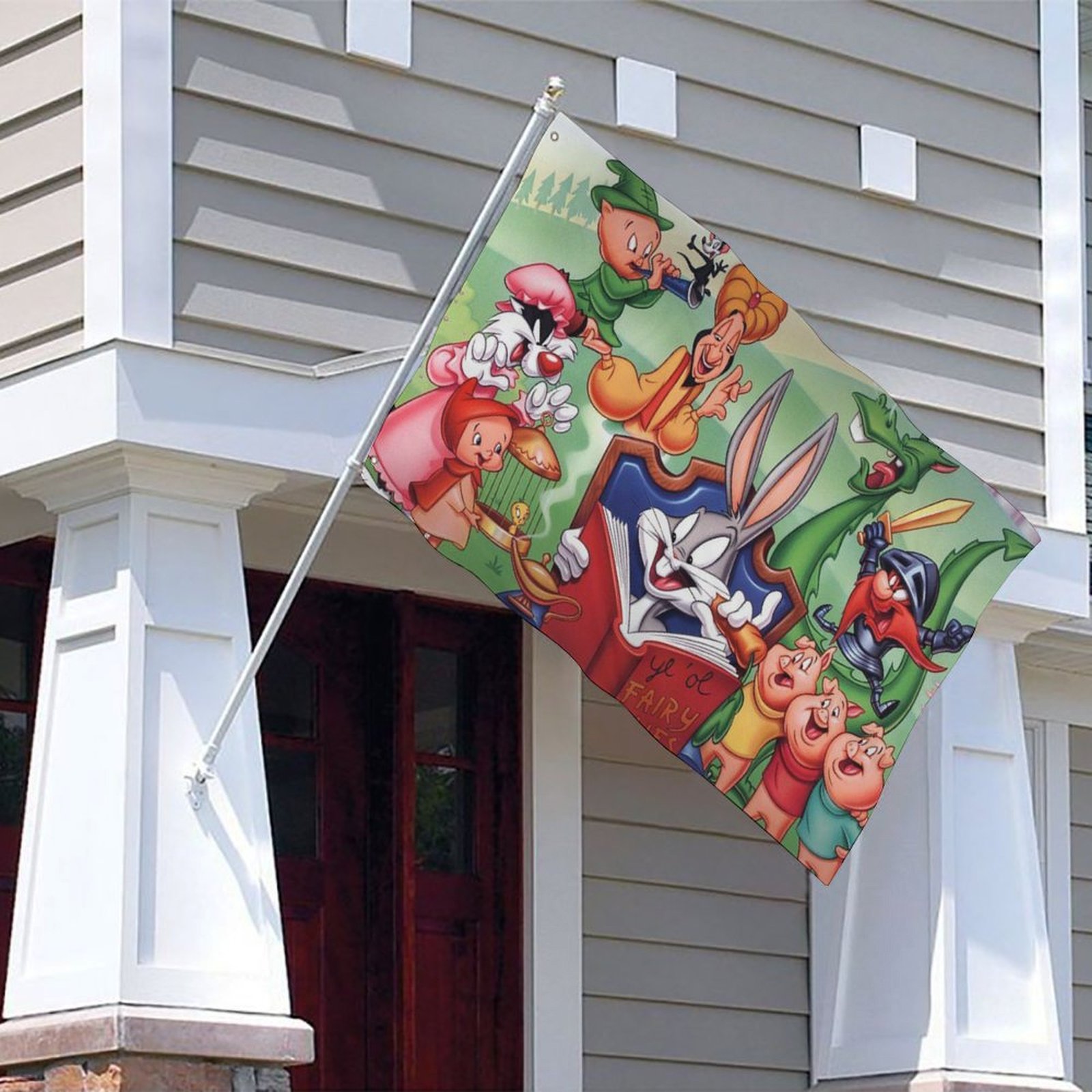 Cartoon Garden Banner - Double-Sided House Outdoor Flag for Yard And ...