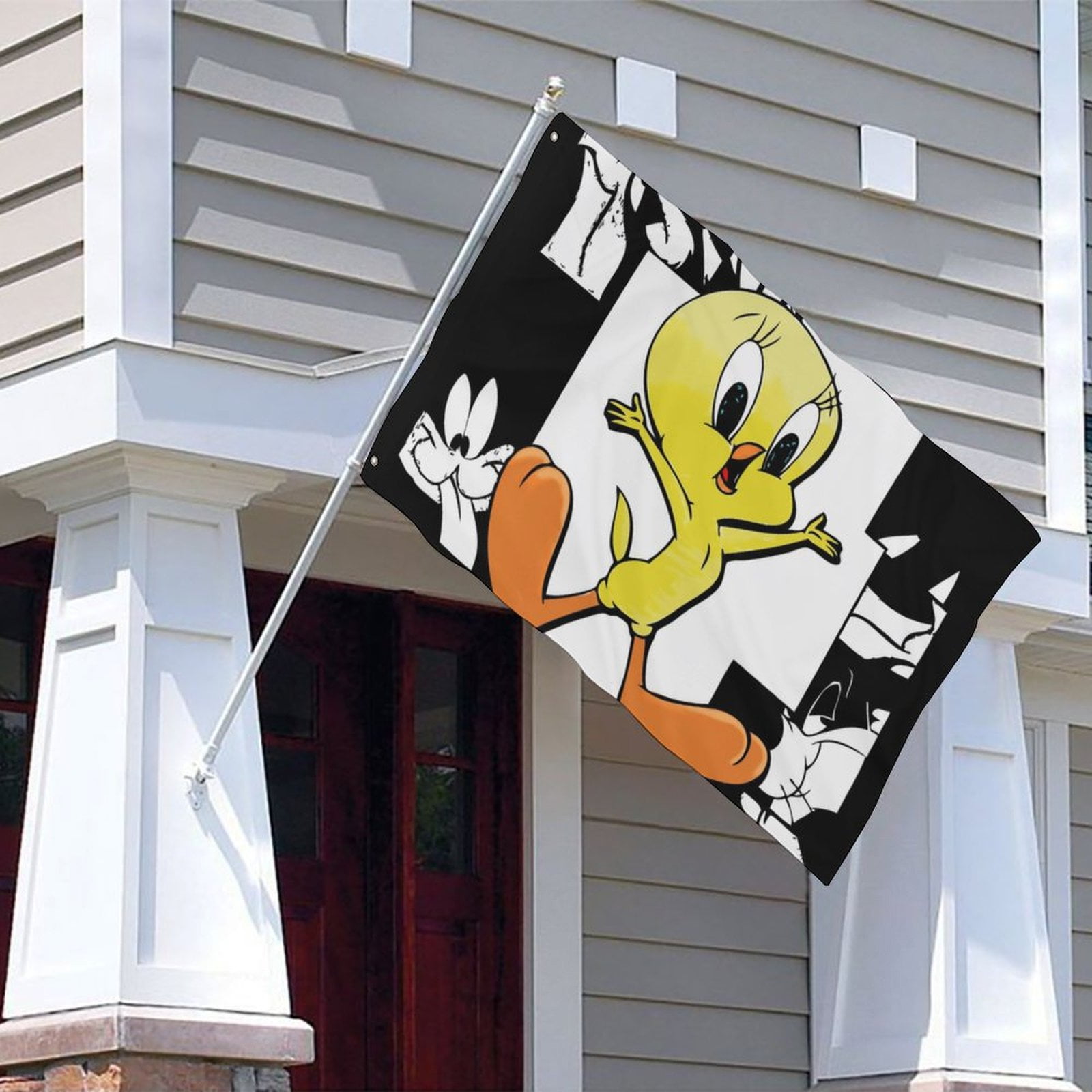 Cartoon Garden Banner - Double-Sided House Outdoor Flag for Yard And ...